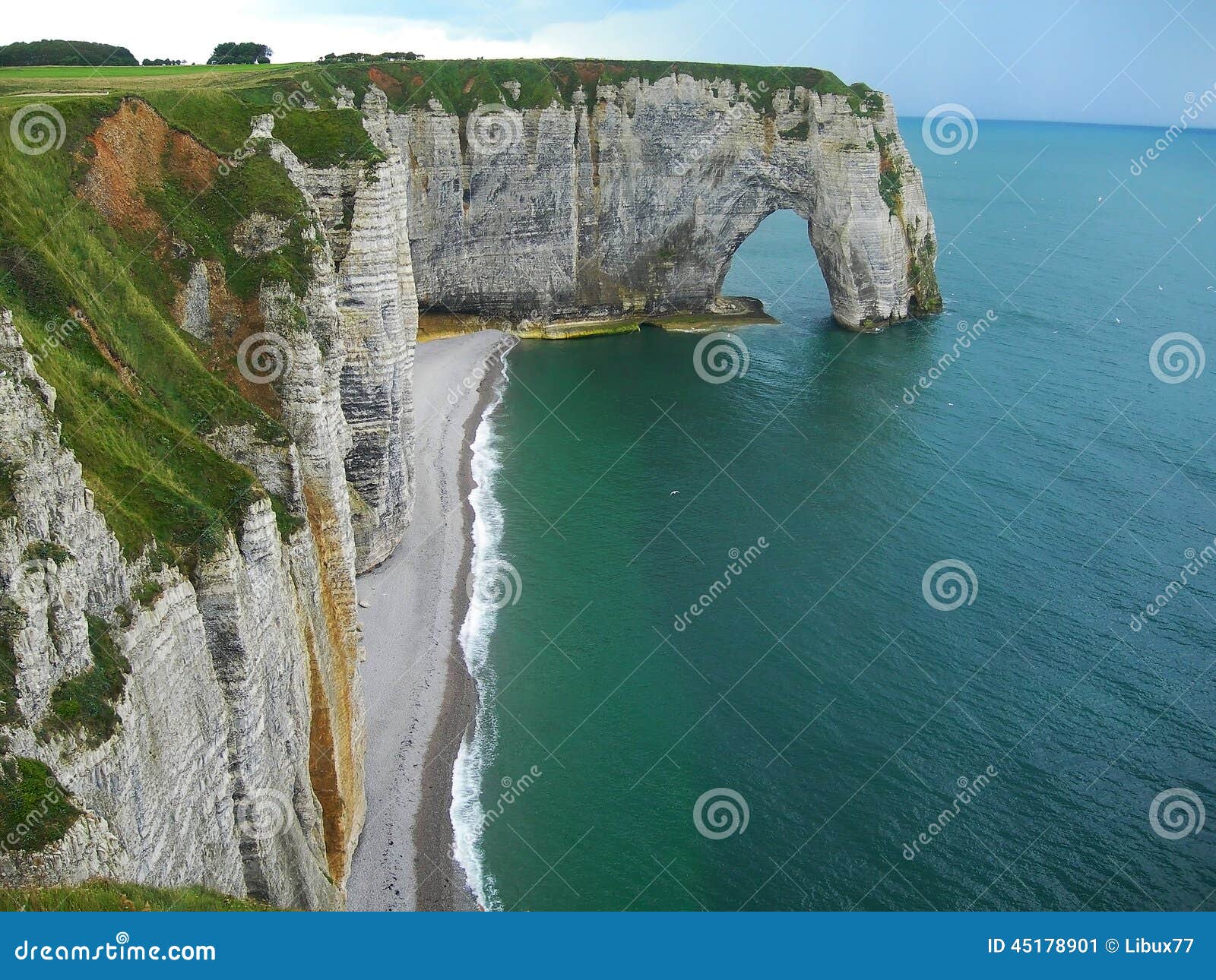 Cliff Cfiffs Etretat France Stock Image - Image of geology, european ...