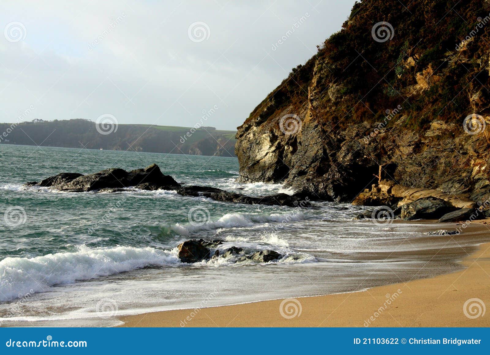 Cliff on the Coast of Cornwall Stock Photo - Image of coast, rock: 21103622