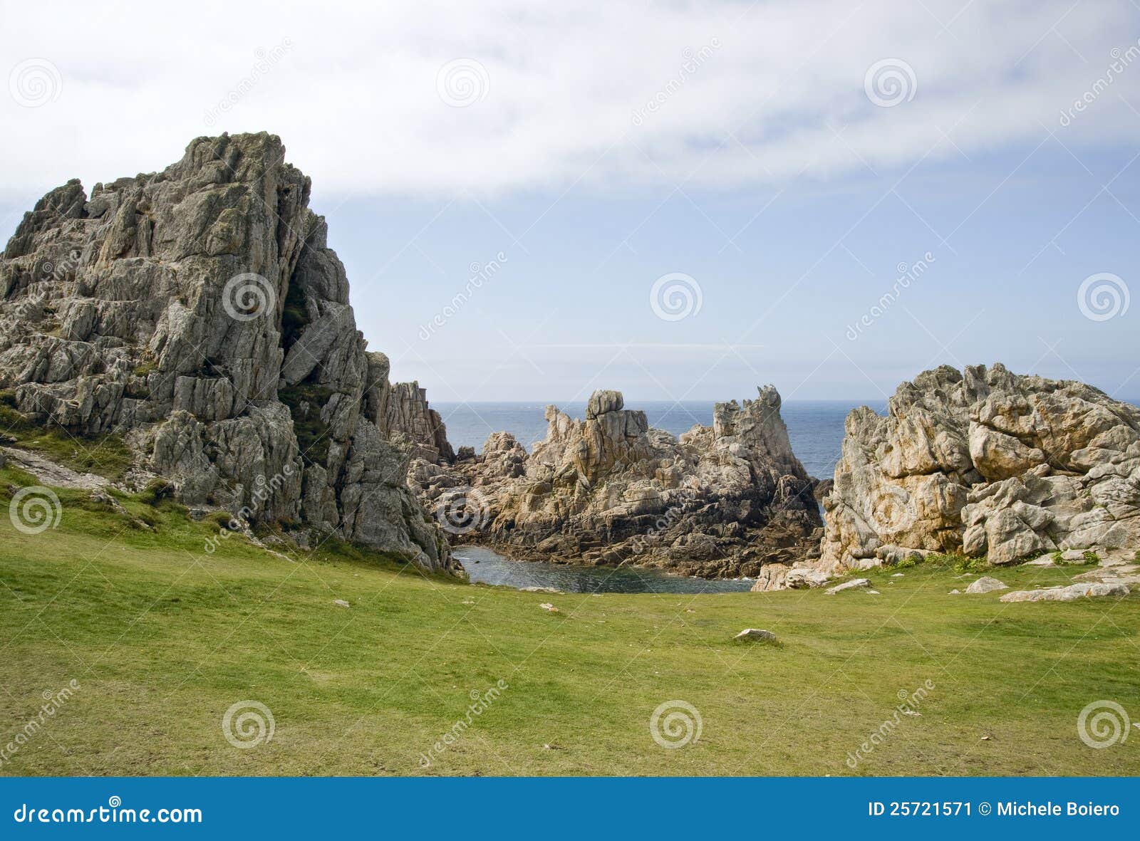 Cliff by the Coast Over the Sea Stock Image - Image of beauty, nature ...