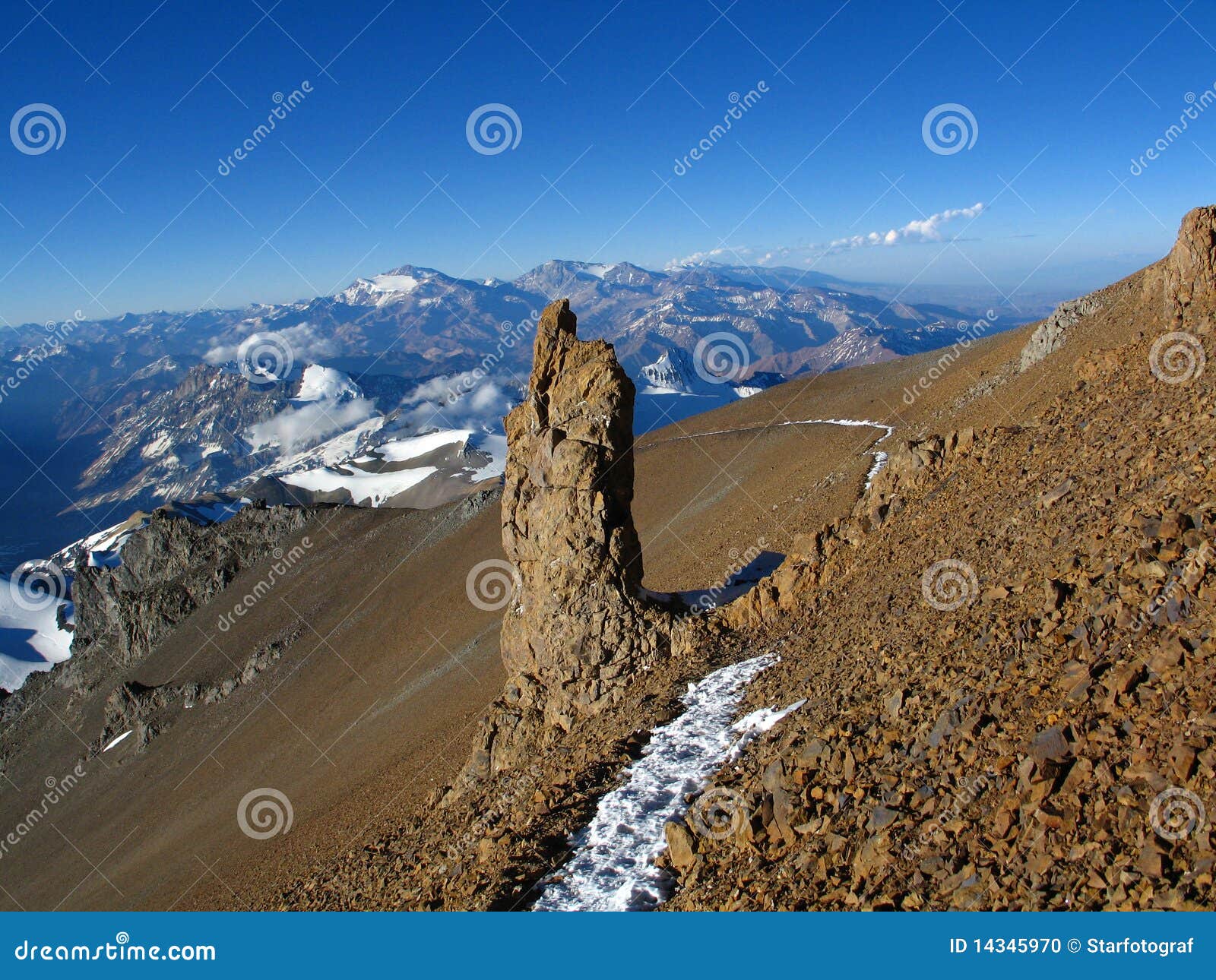 Cliff on crest stock photo. Image of mountains, outdoor - 14345970
