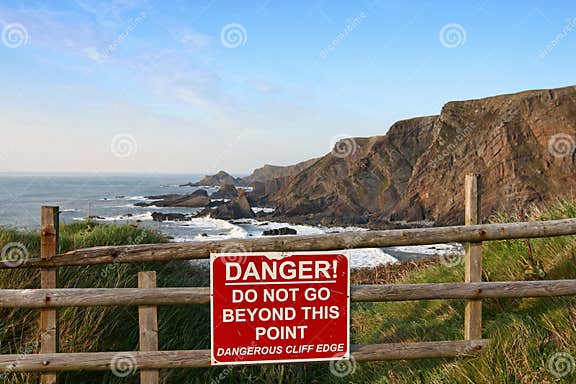 Cliff edge danger stock photo. Image of horizontal, square - 21919736
