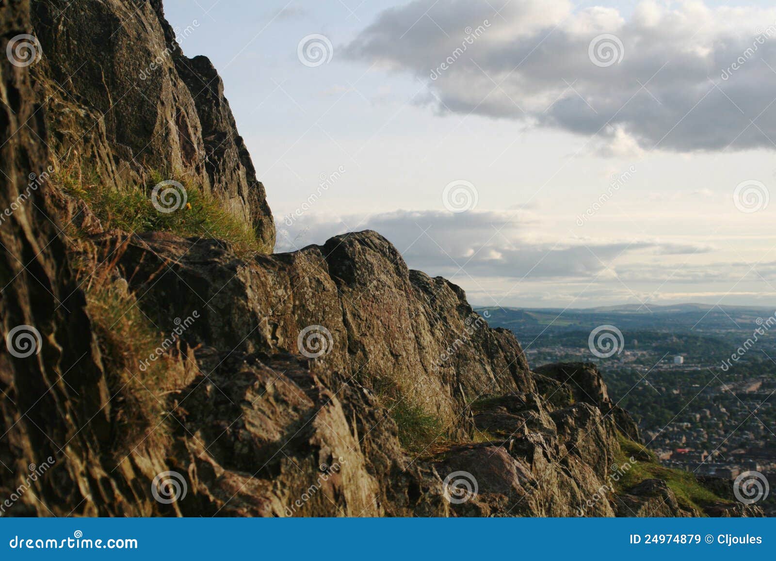 Cliff Face stock image. Image of aurthur, edinburgh, mountain - 24974879