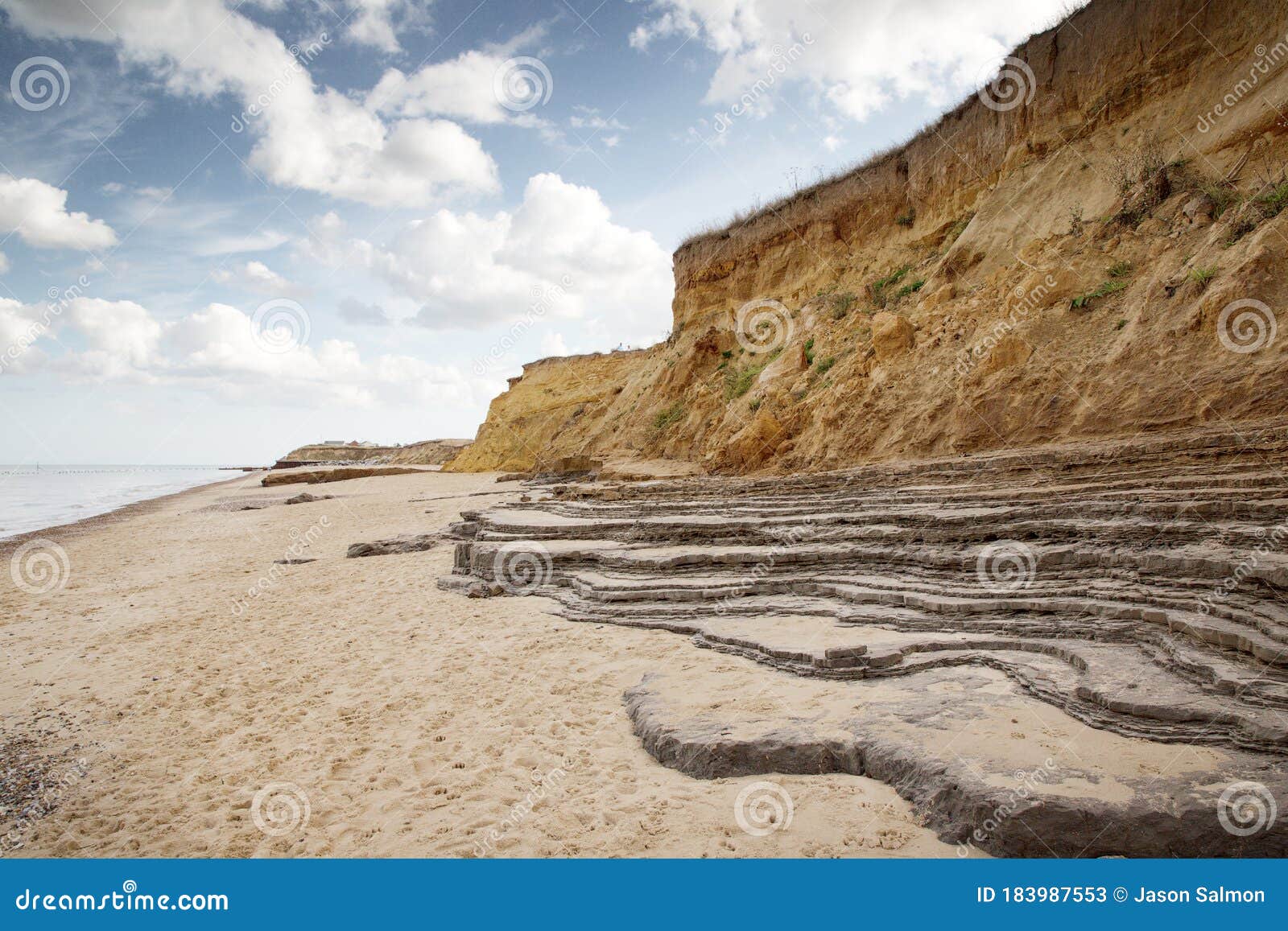 Cliff face eroding away stock image. Image of pattern - 183987553