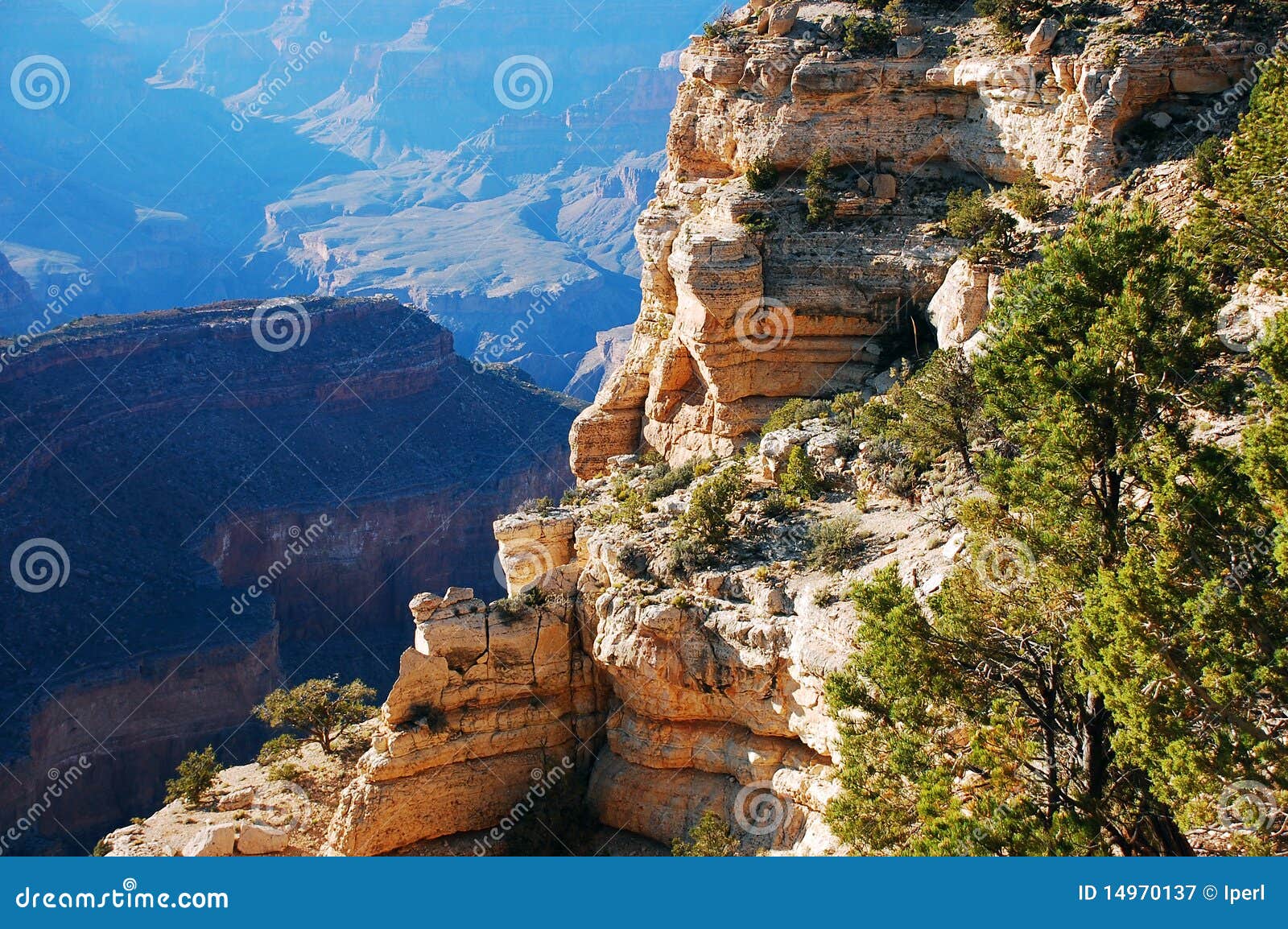 Cliff in the Grand Canyon stock image. Image of landscape - 14970137