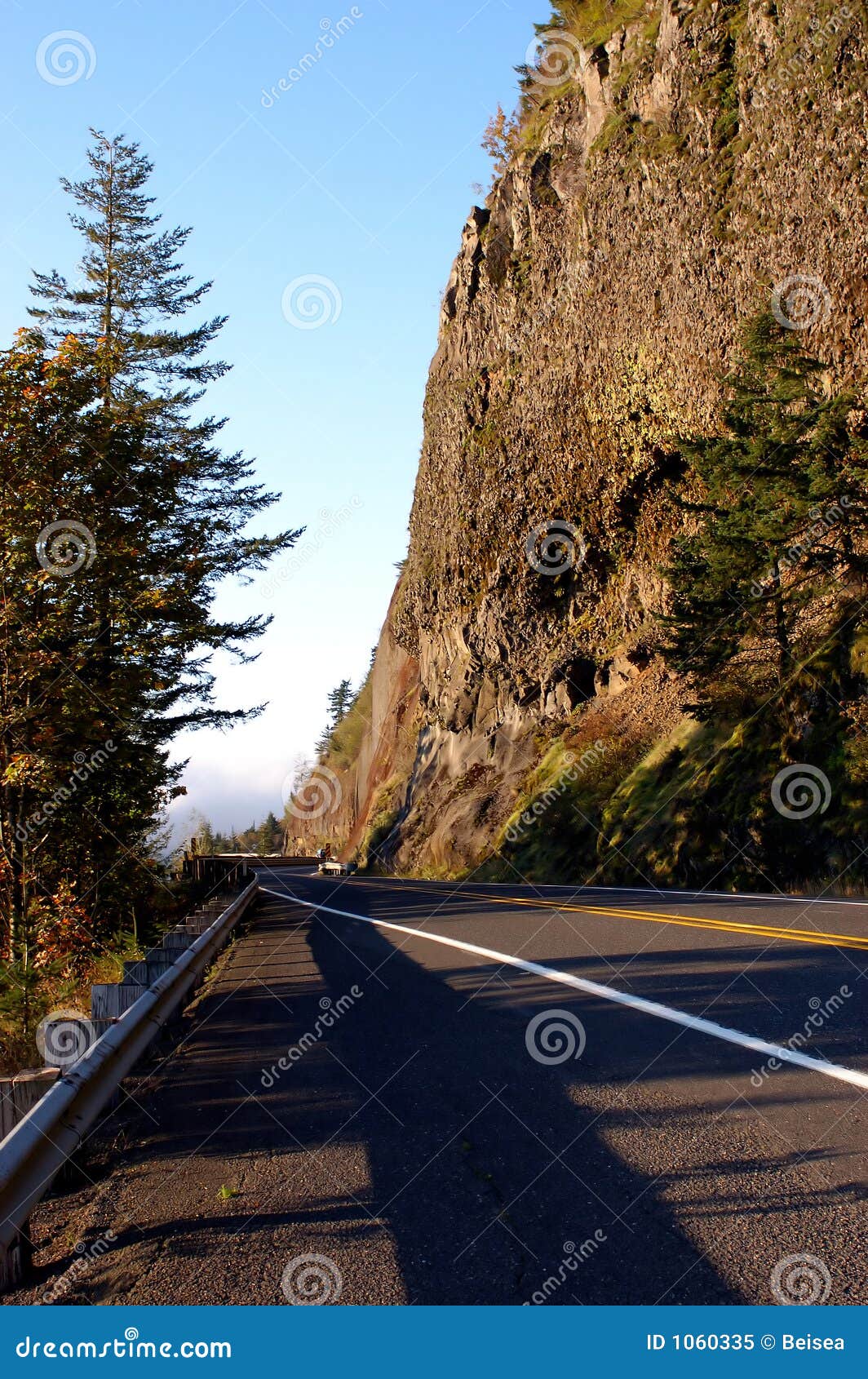 Cliff and Highway stock image. Image of cloud, open, deep - 1060335