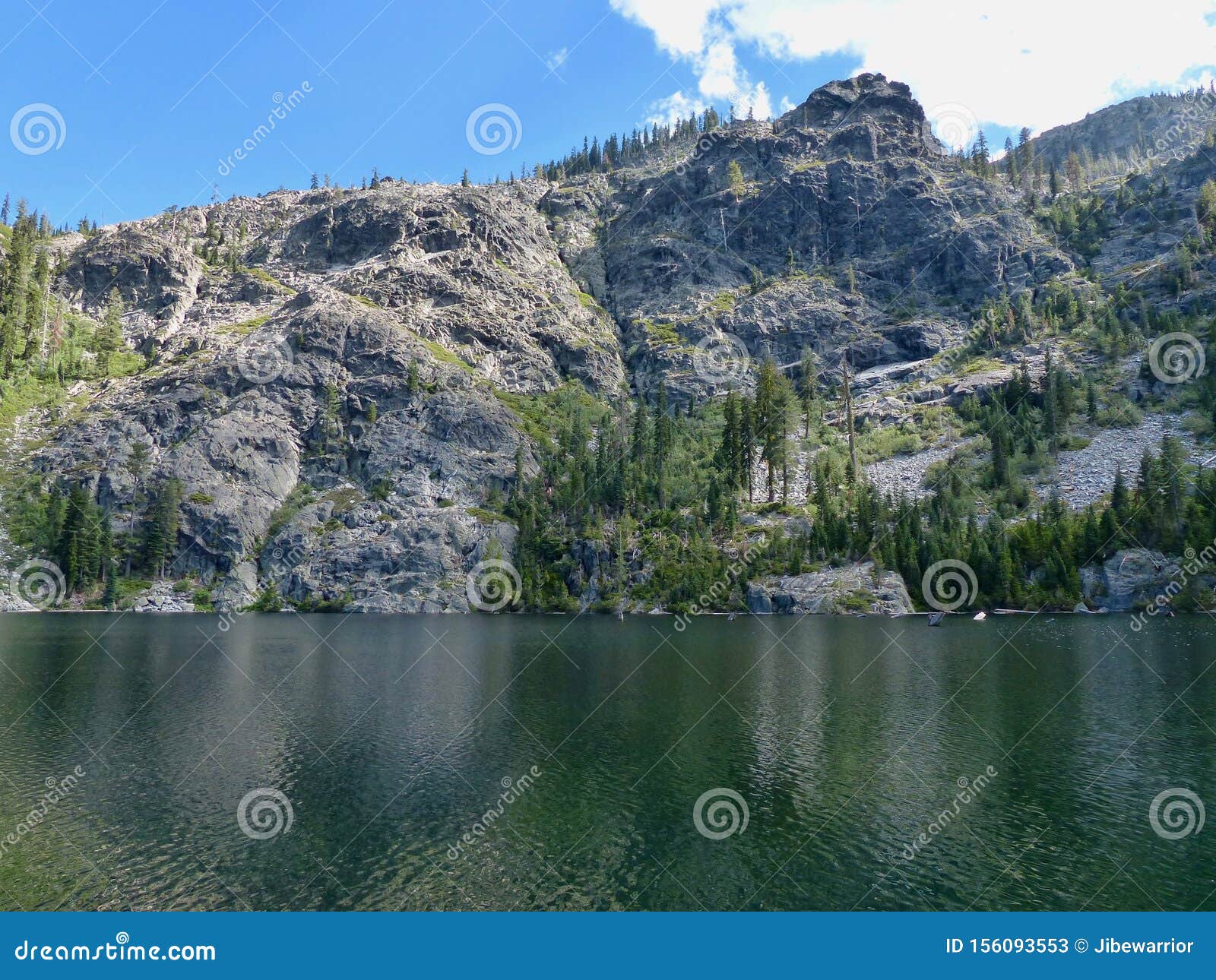 Cliff Lake At Sunset Royalty-Free Stock Photo | CartoonDealer.com #374859