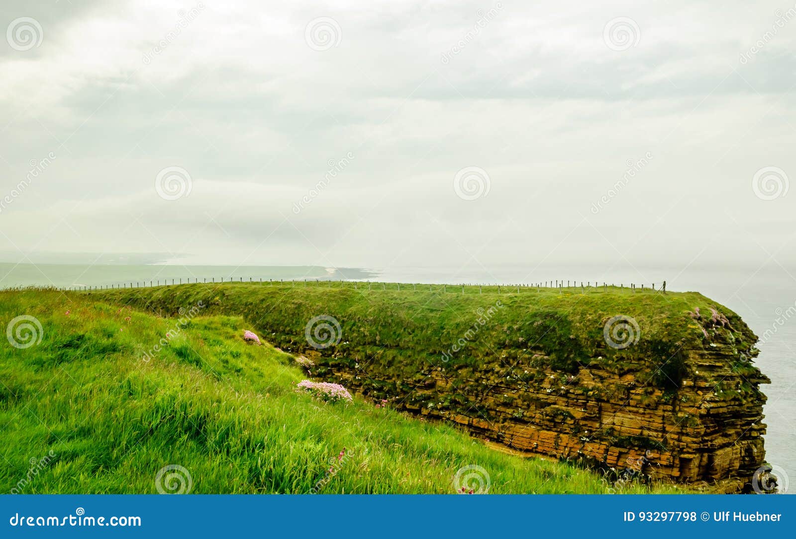 Cliff Landscape in the North of Scotland Stock Photo - Image of ...