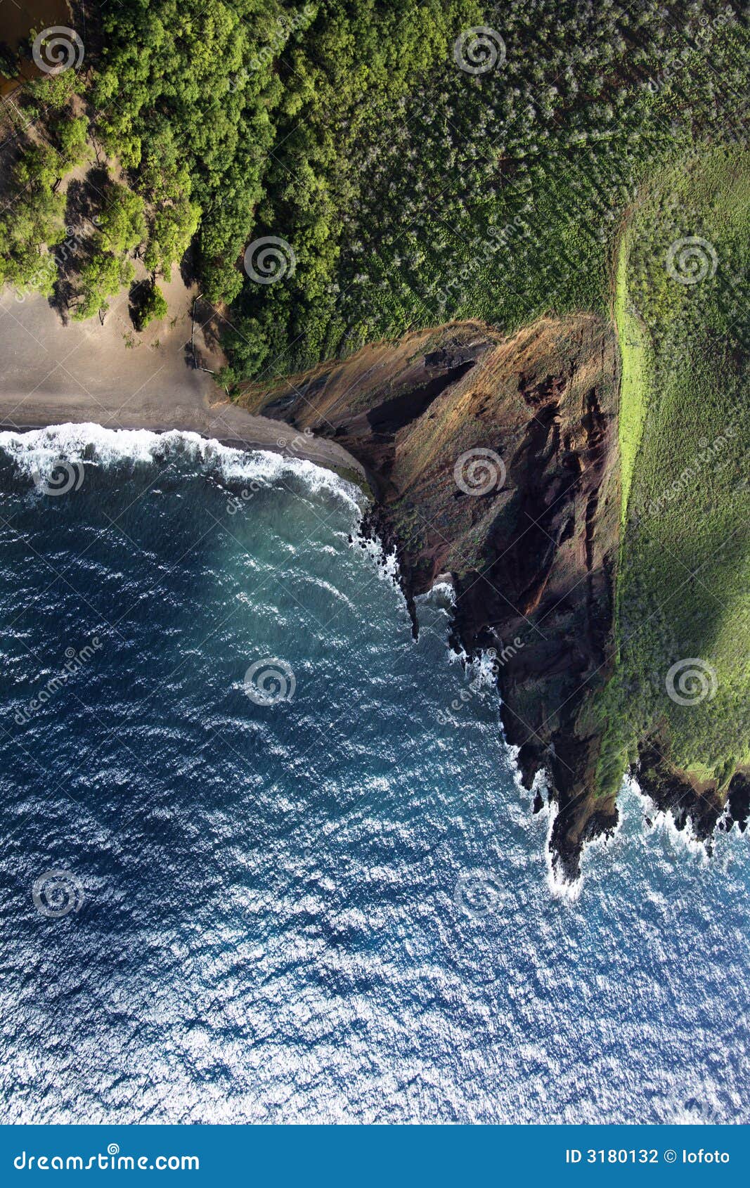 Cliff leading to beach. stock photo. Image of vacation - 3180132