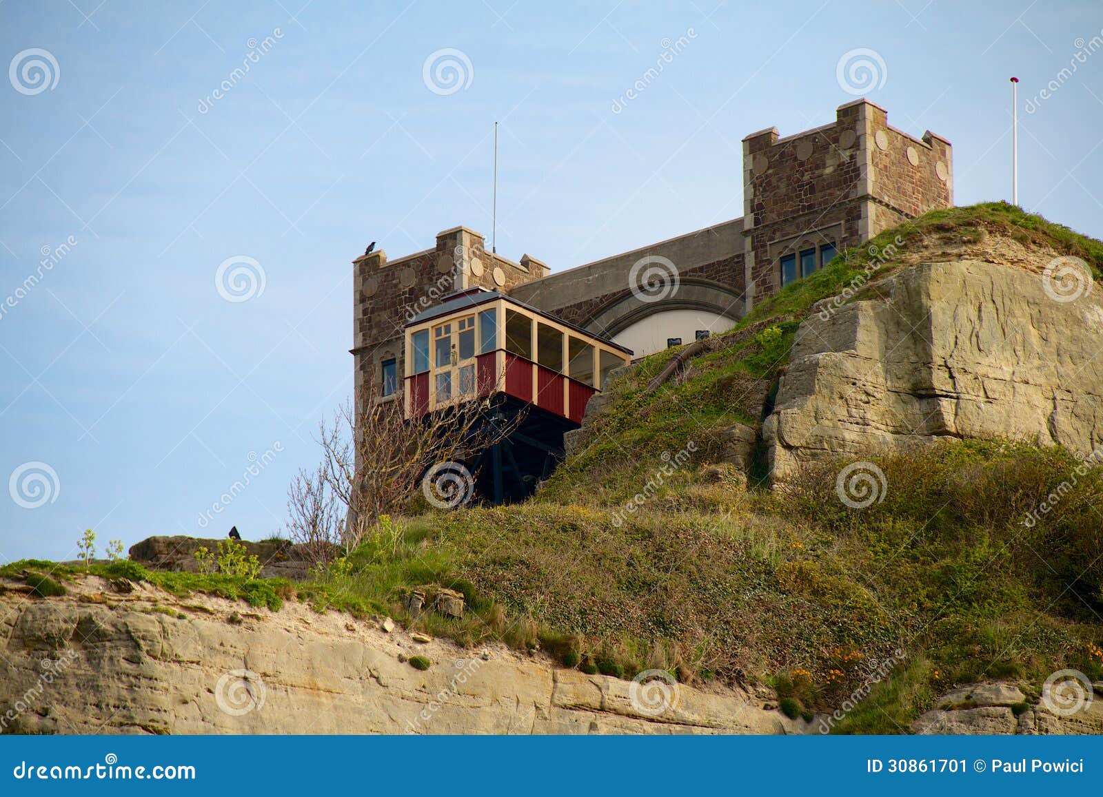 Cliff Lift stock image. Image of cliff, scenic, architecture - 30861701