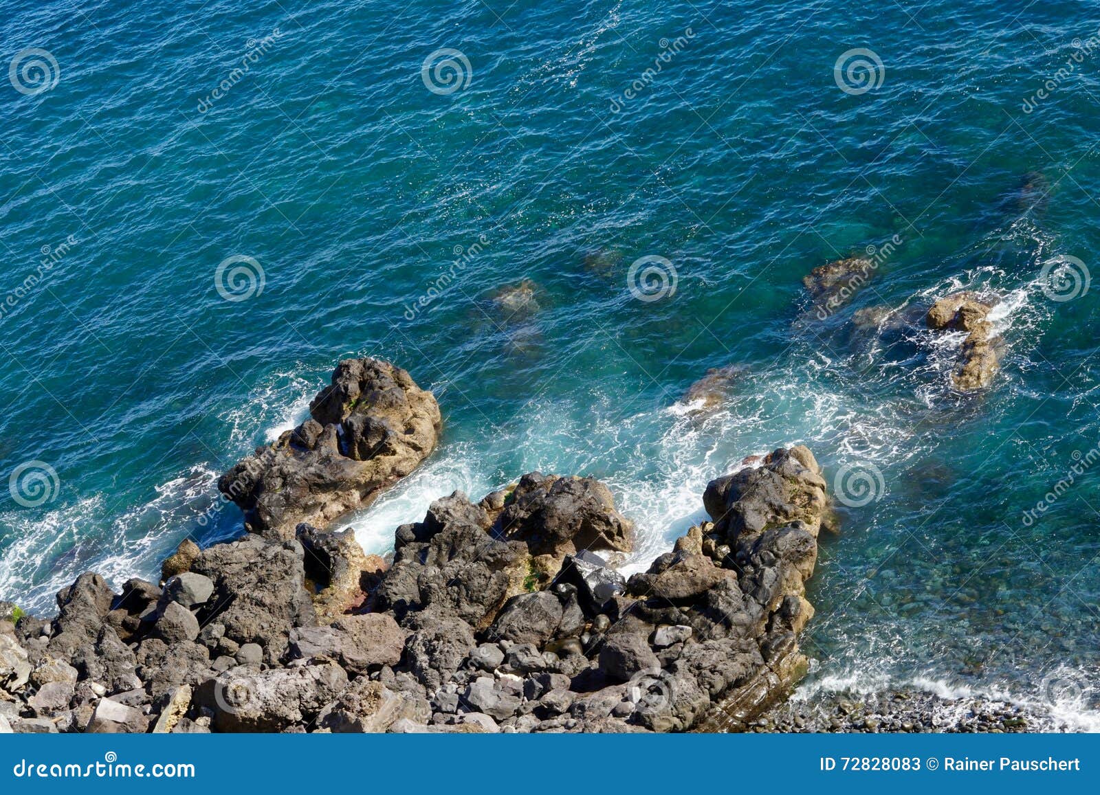 Cliff line stock image. Image of rock, water, blue, travel - 72828083