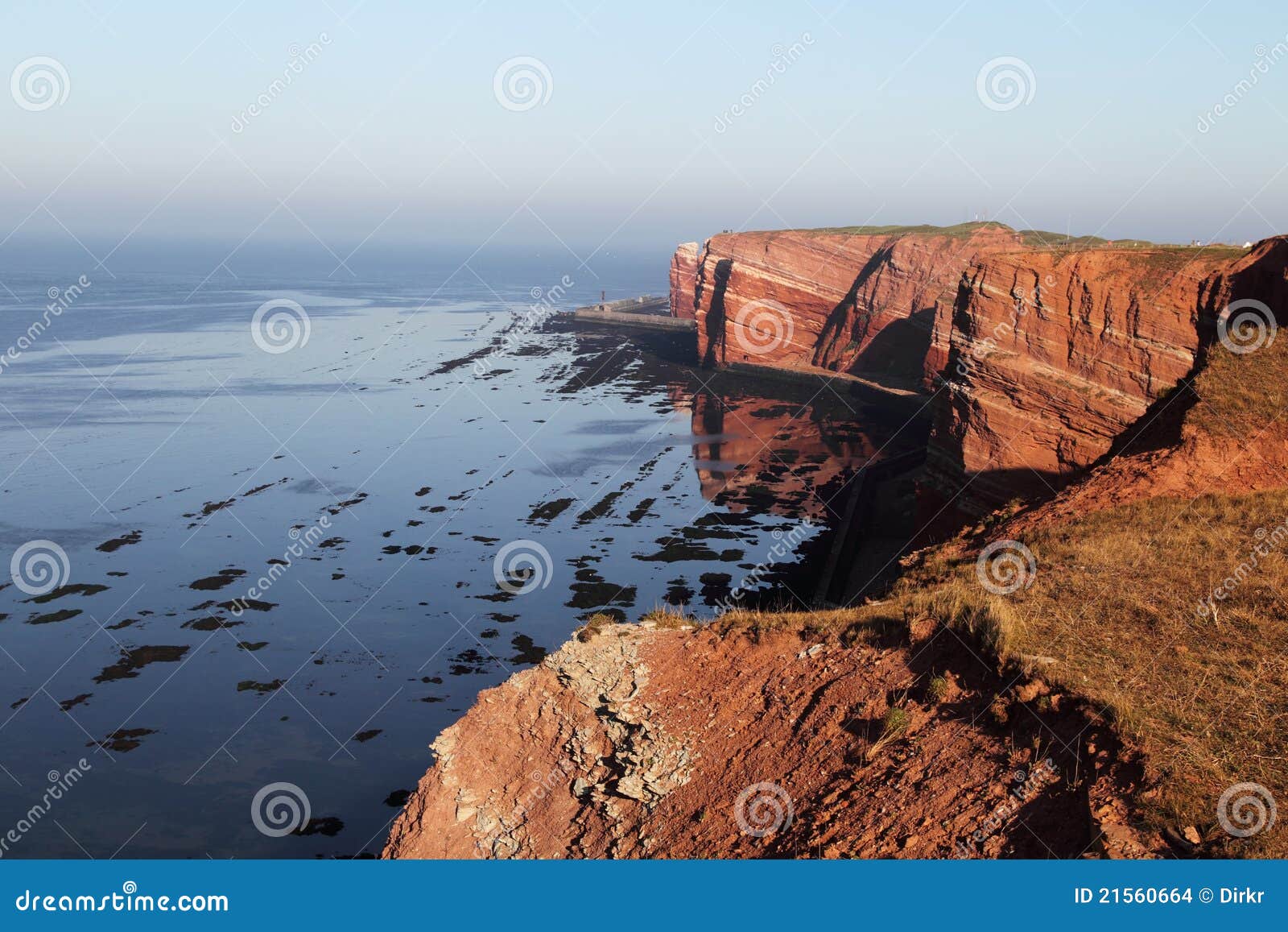 Cliff line of Heligoland stock photo. Image of brown - 21560664