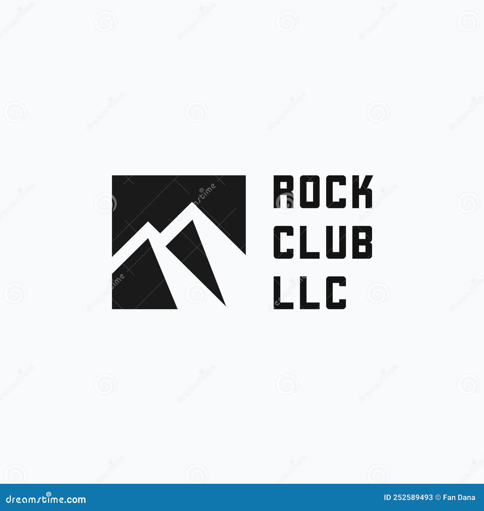 Cliff Logo Design Vector Illustration Stock Vector - Illustration of ...