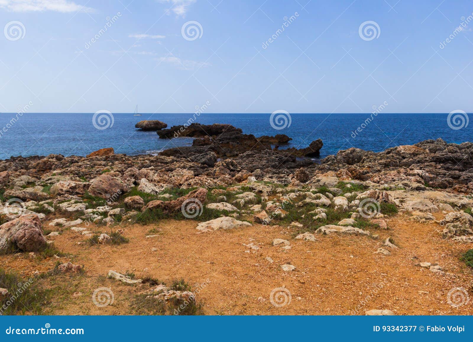 Cliff in the Middle of the Sea-6 Stock Image - Image of landscape ...
