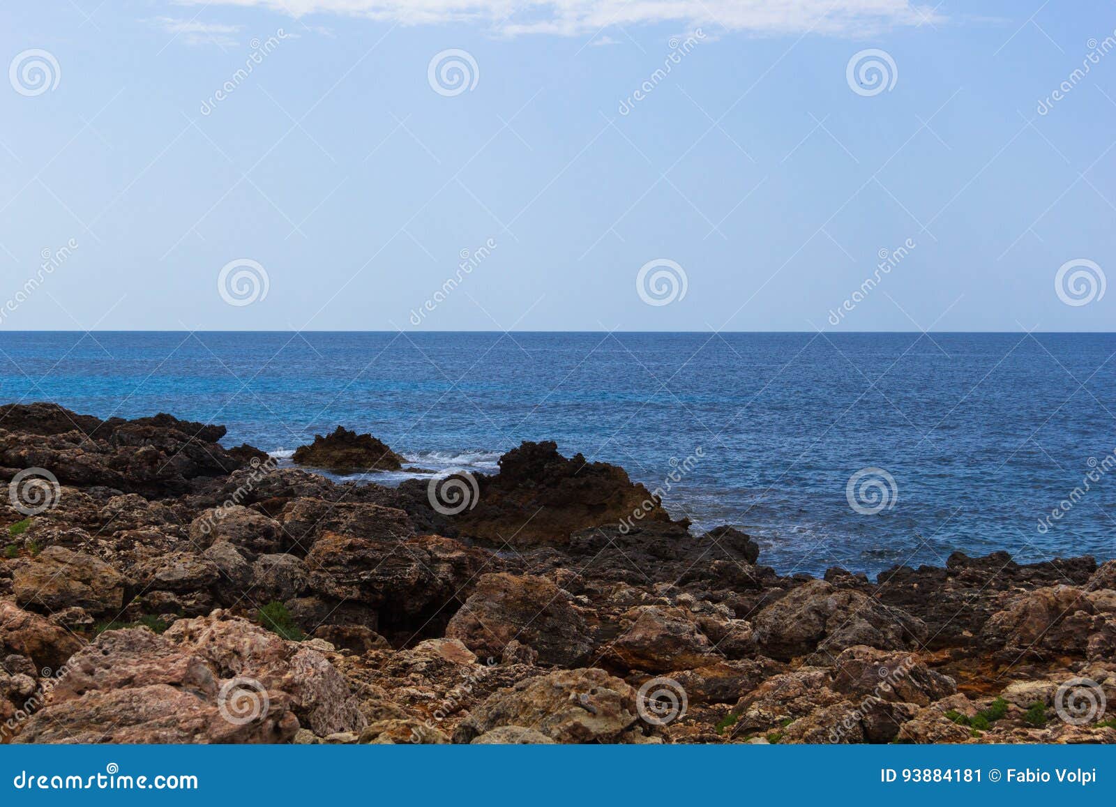 Cliff in the Middle of the Sea-2 Stock Image - Image of cliff, rocks ...