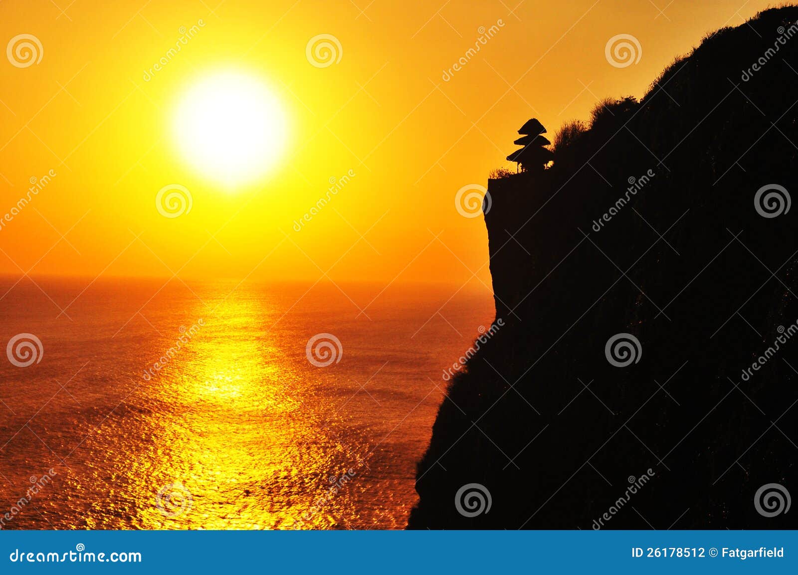 Cliff Near the Ocean Under Sunset Stock Photo - Image of trip, shadow ...
