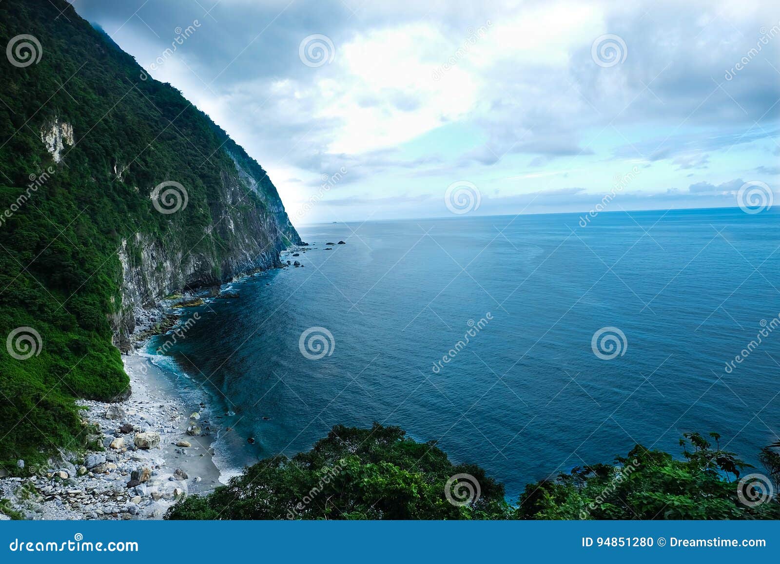 Cliff and Ocean stock photo. Image of magnificent, cliff - 94851280