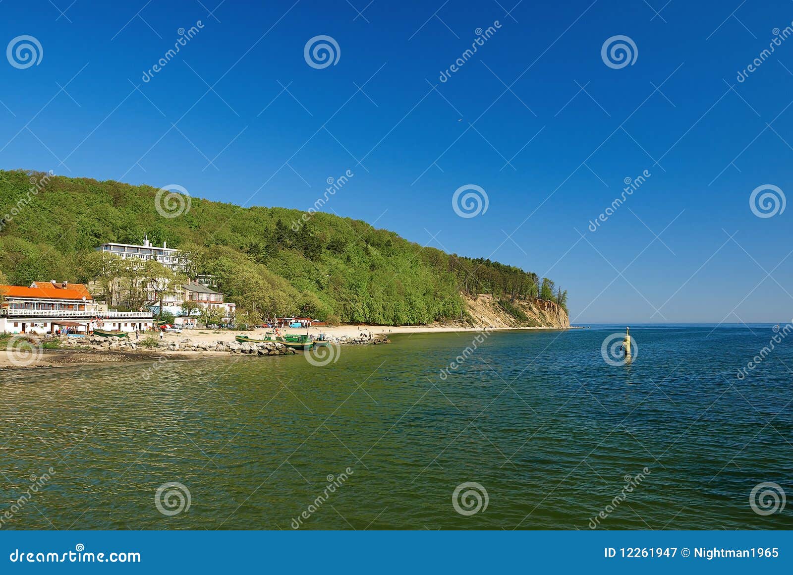 Cliff in Orlowo stock image. Image of baltic, calm, gdynia - 12261947