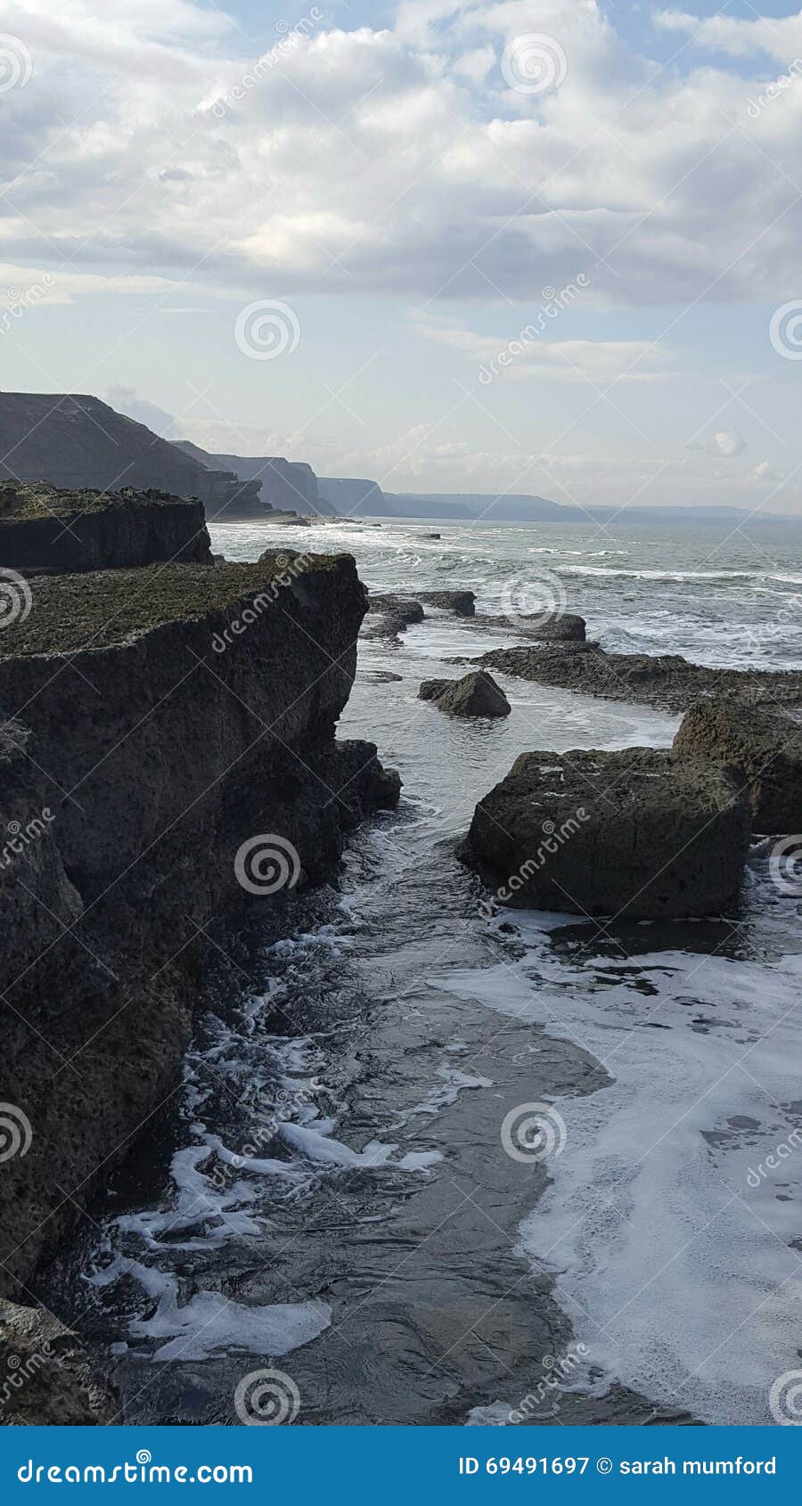 Cliff perspective stock image. Image of perspective, ocean - 69491697