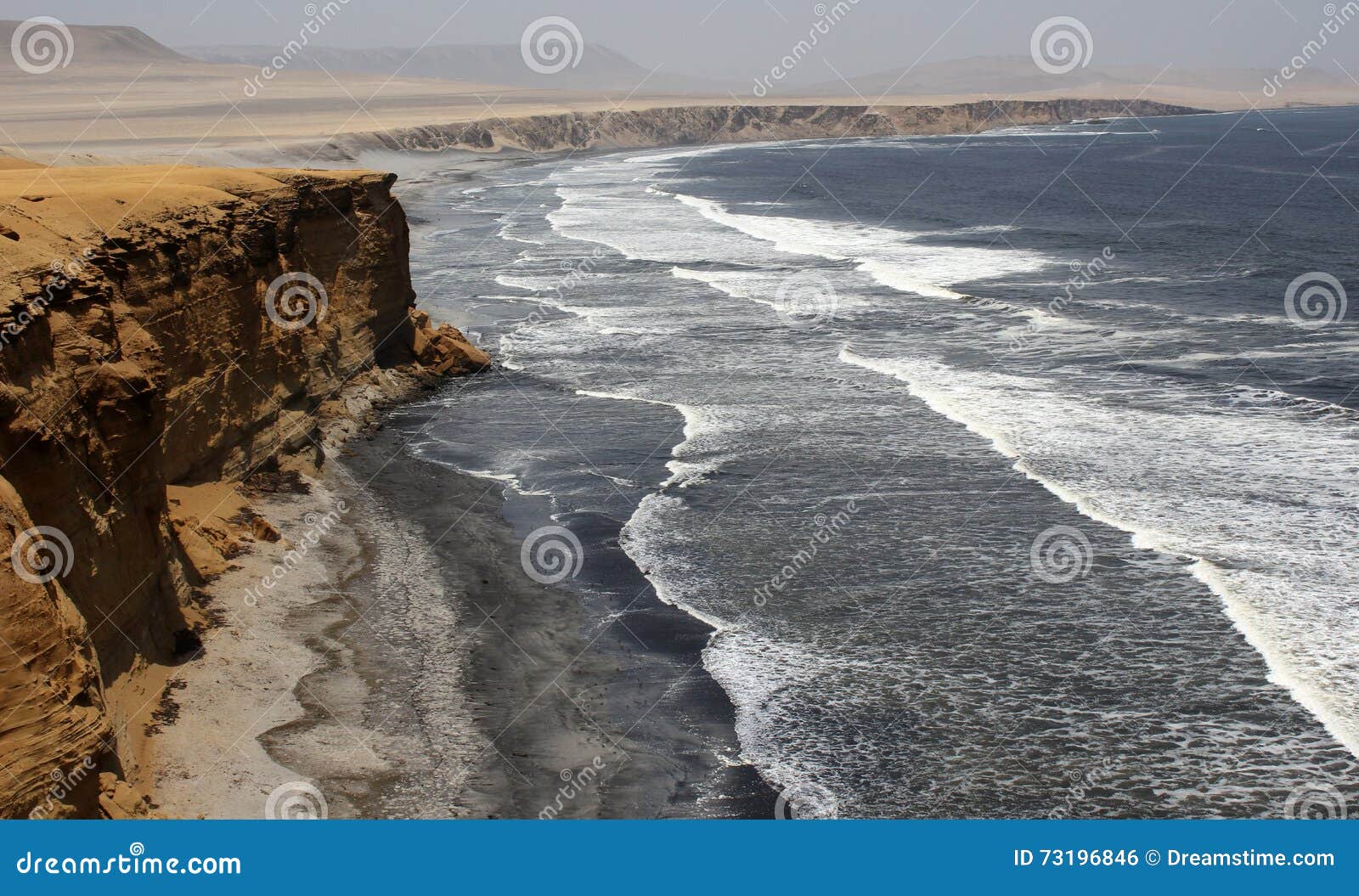 Cliff in peru stock photo. Image of water, rock, sunny - 73196846