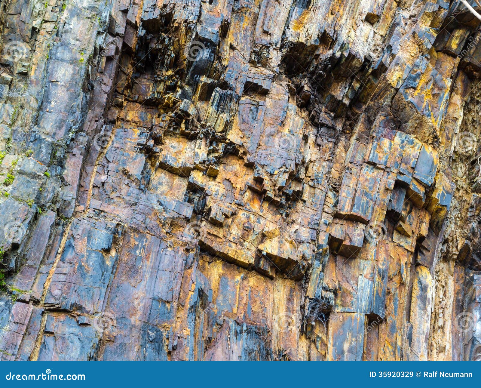Cliff in a quarry stock image. Image of medebach, slate - 35920329