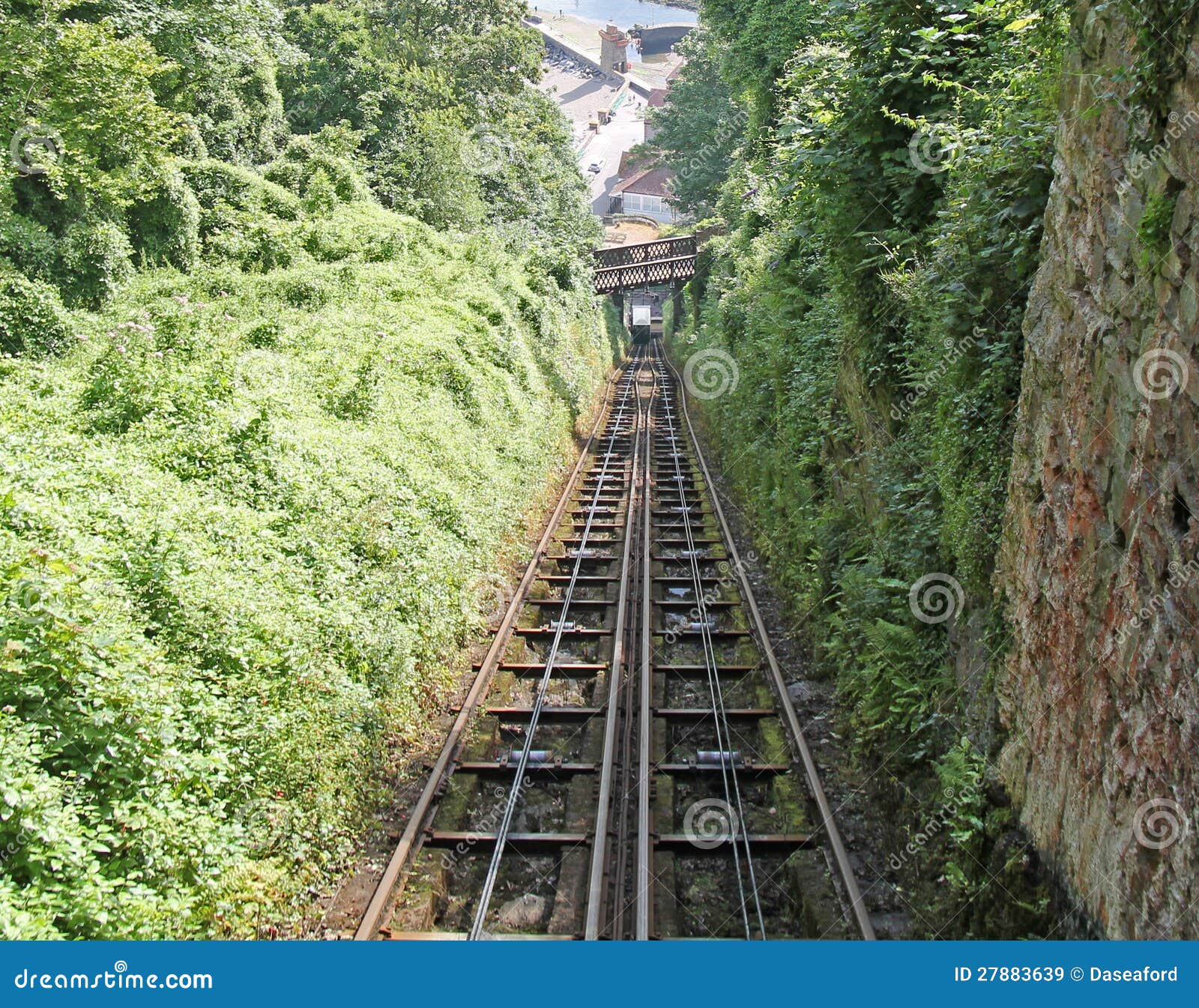 Cliff Railway. stock image. Image of coast, tram, railroad - 27883639