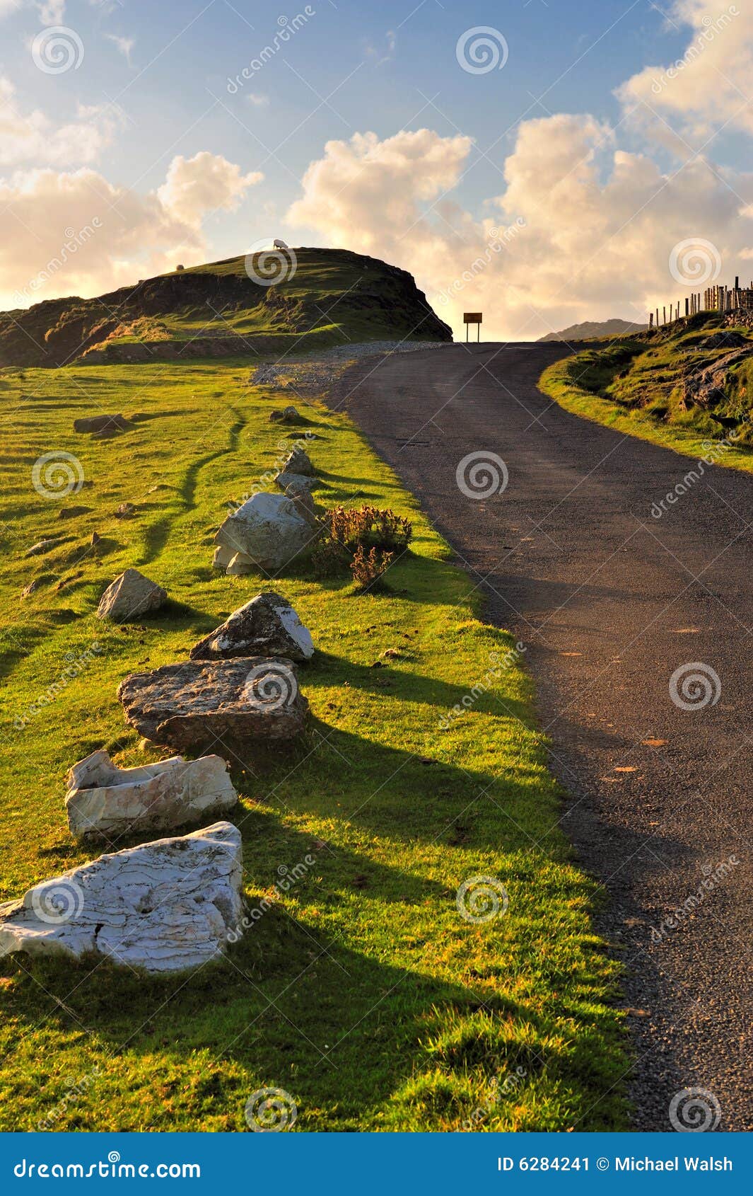 Cliff Road stock image. Image of country, landscape, crossroads - 6284241