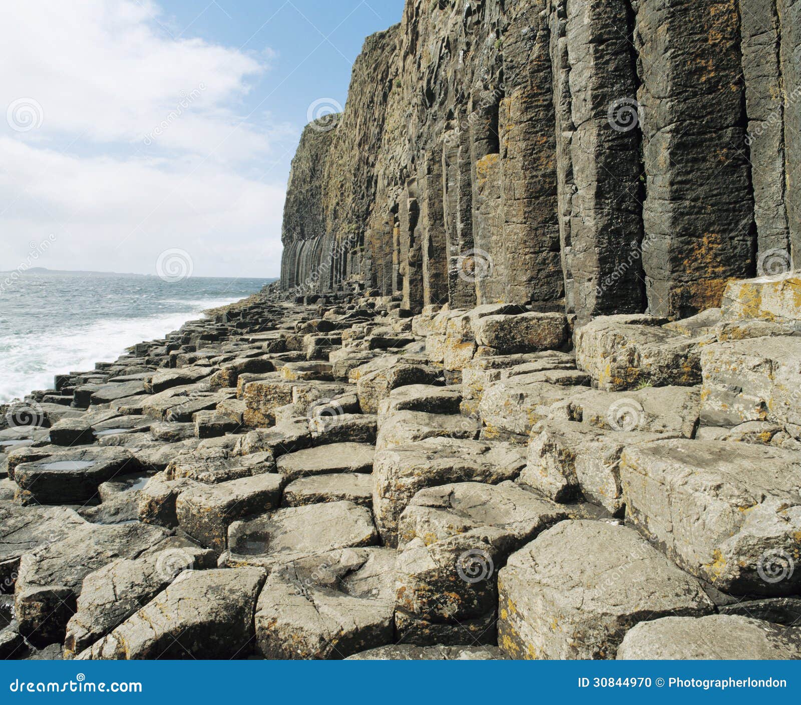 Cliff and rocks by ocean stock photo. Image of geology - 30844970