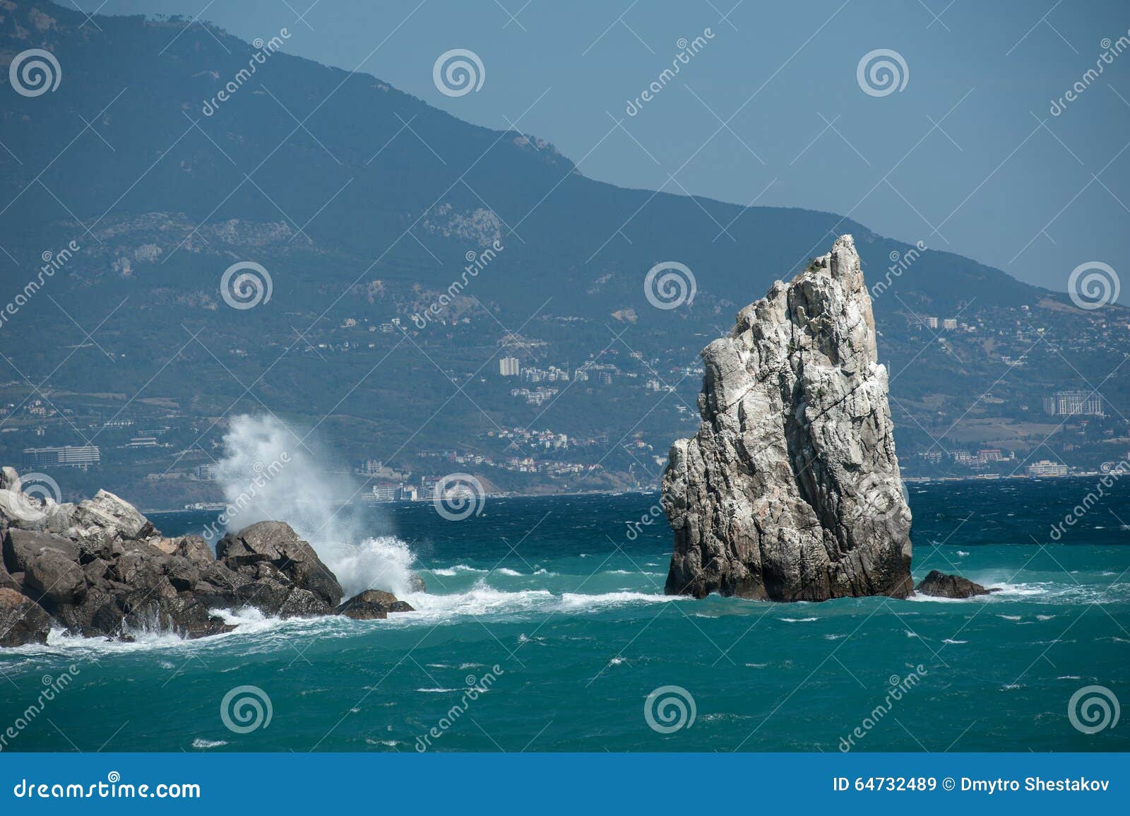 Cliff in the sea stock image. Image of coastline, coast - 64732489
