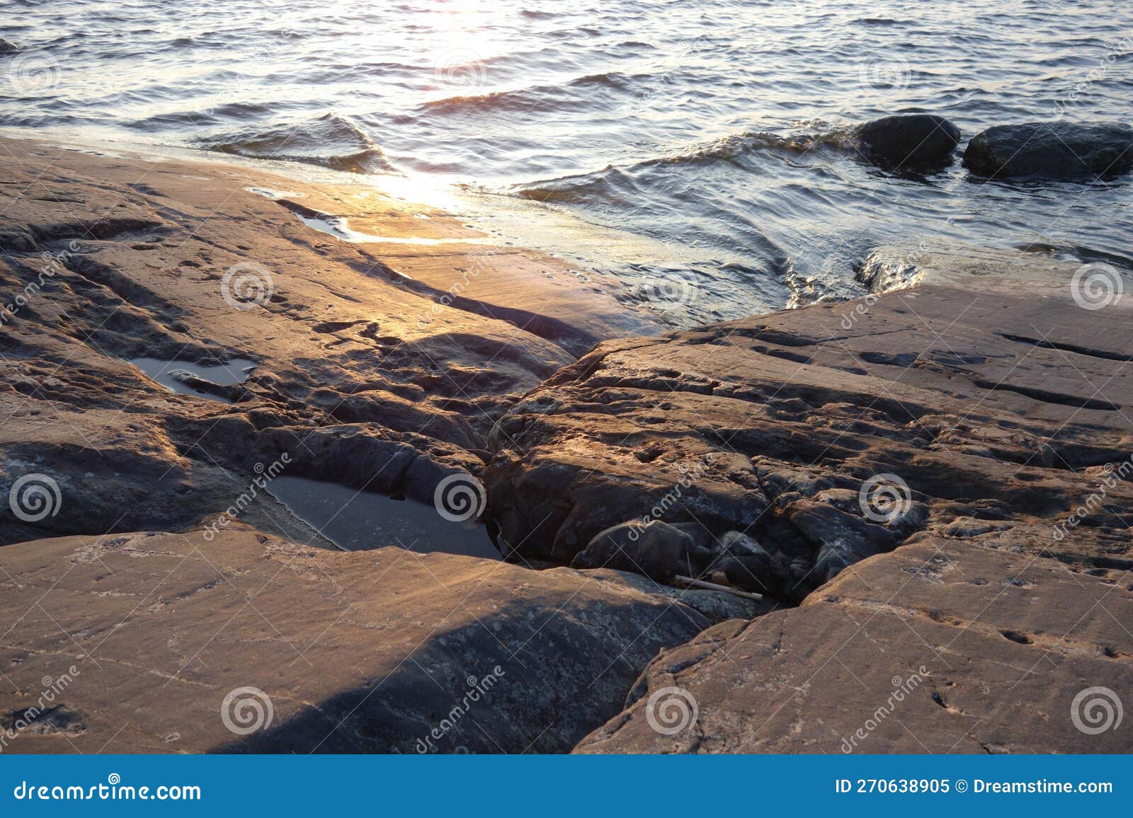 Cliff and sea in summer stock image. Image of cliff - 270638905