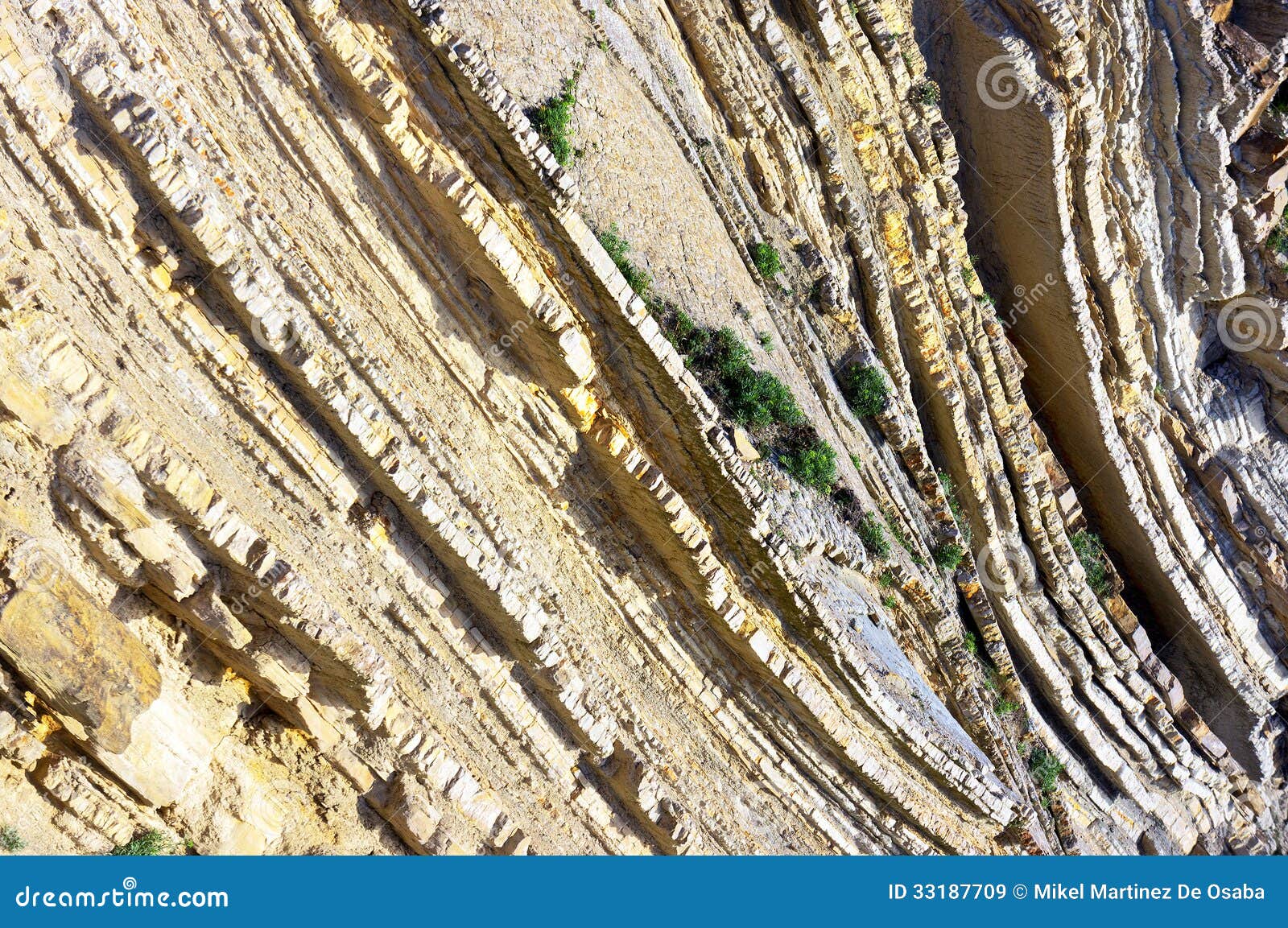 Cliff Of Sedimentary Rocks Royalty-Free Stock Photography ...