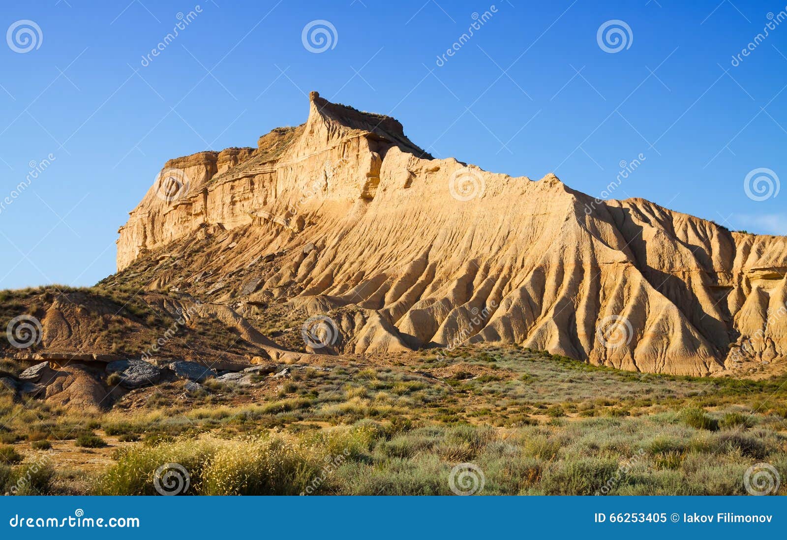 Cliff at Semi-desert Landscape Stock Image - Image of badlands, arid ...