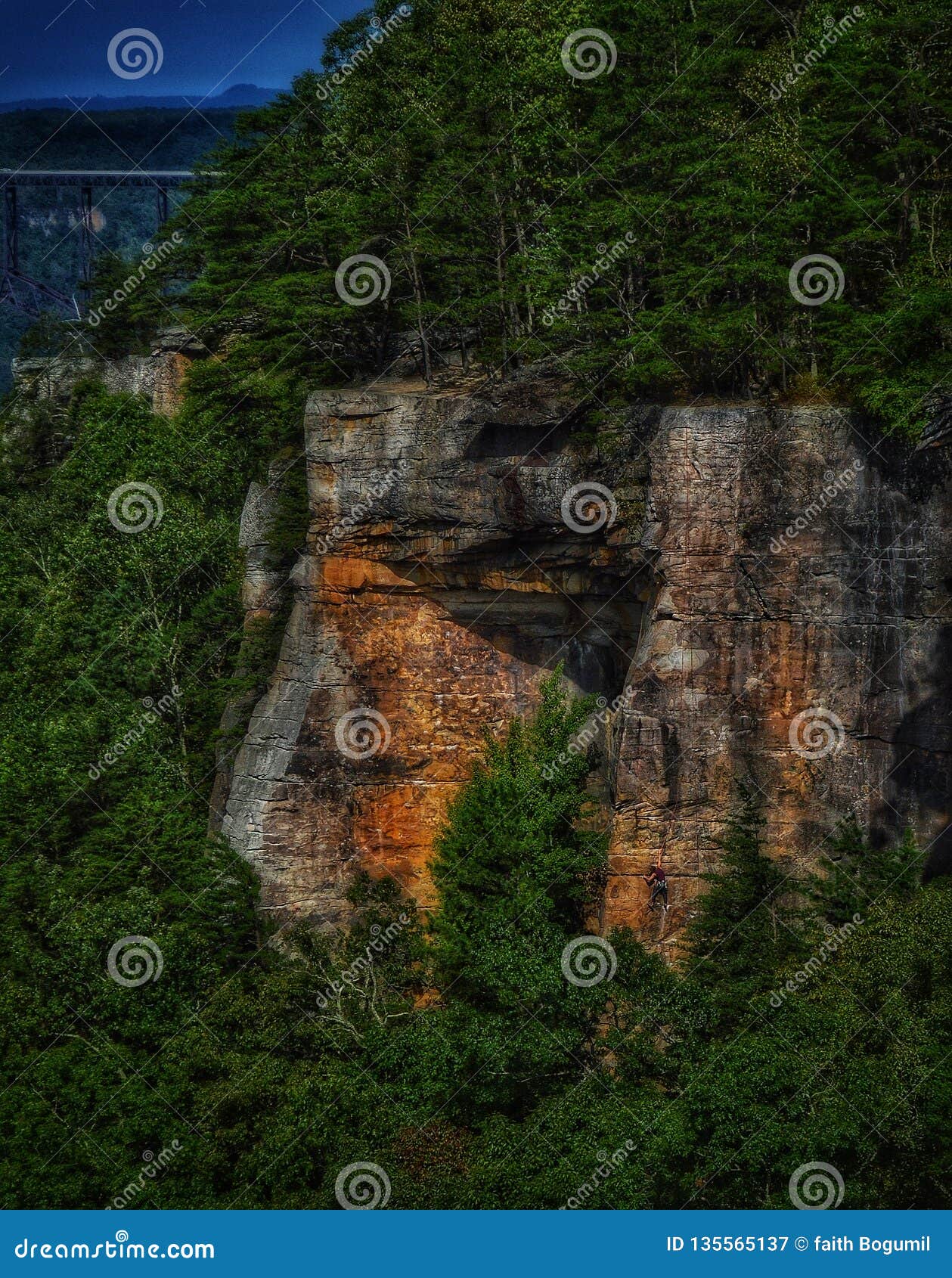 Cliff side stock image. Image of river, side, gorge - 135565137