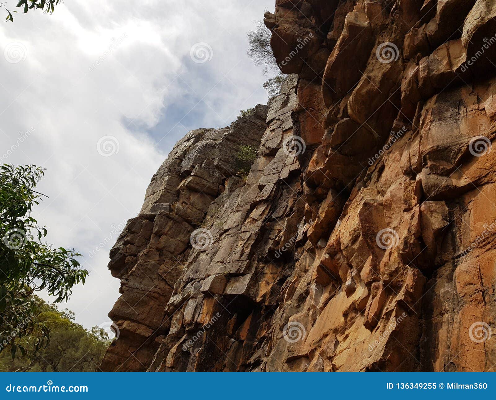 Cliff side view stock image. Image of side, cliff, perspective - 136349255