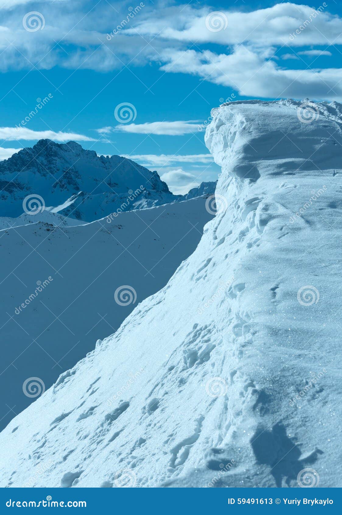 Cliff with snow (Austria). stock image. Image of tyrol - 59491613