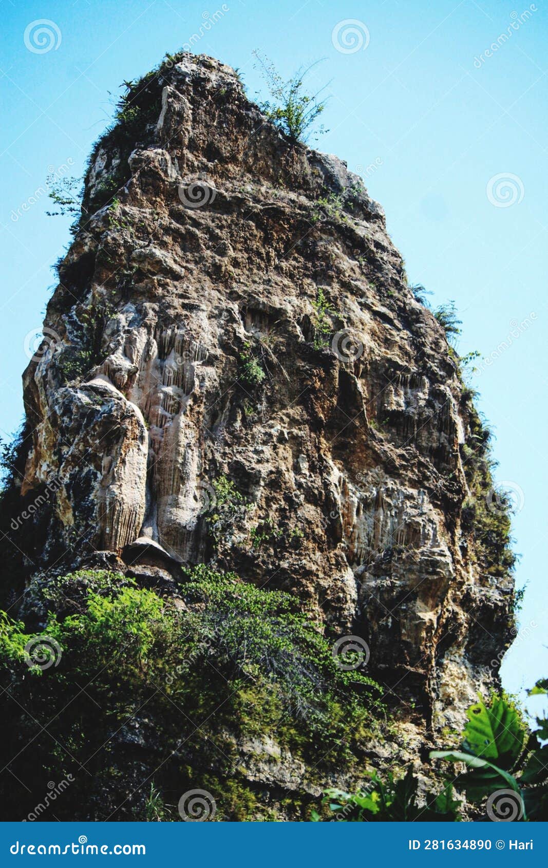 Cliff for sport climbing stock photo. Image of cliff - 281634890