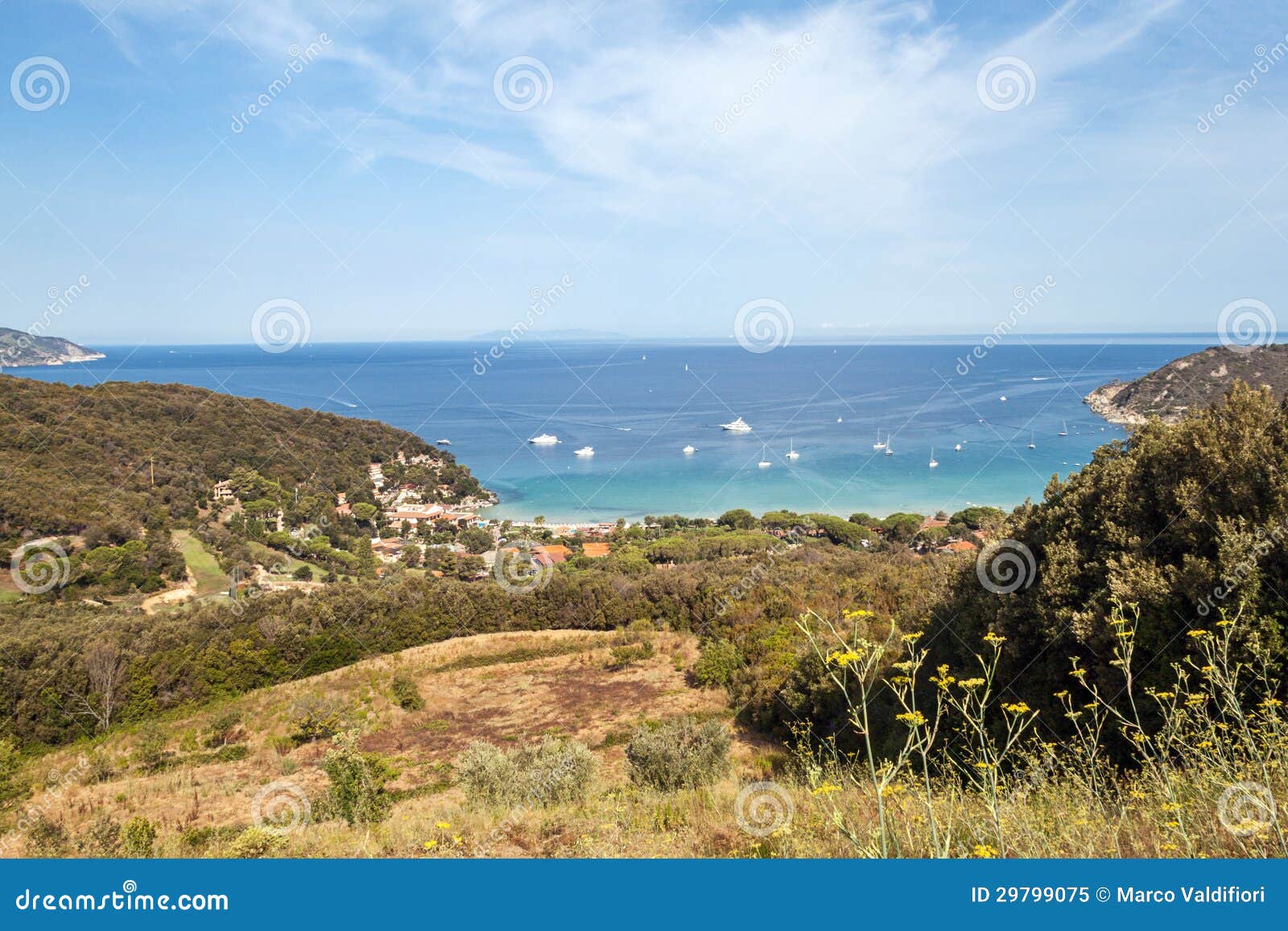 Elba sea stock image. Image of tuscany, field, pomonte - 29799075