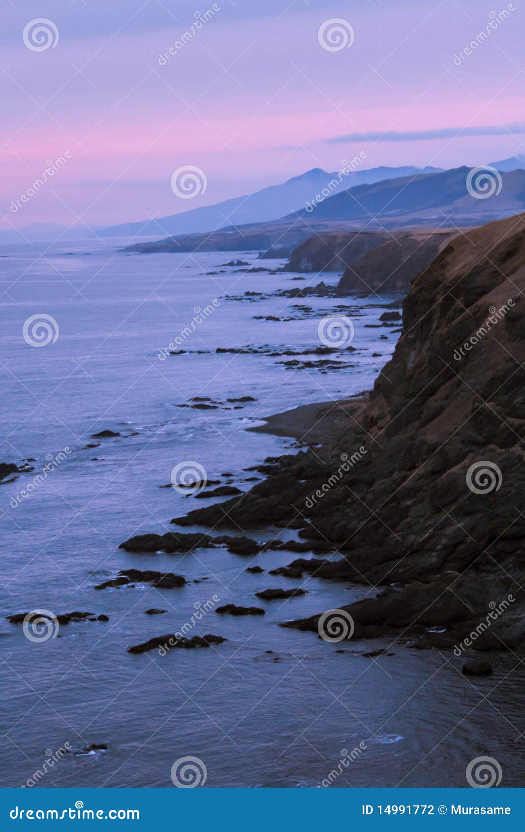 Cliff at Sunset stock photo. Image of blue, outdoors - 14991772