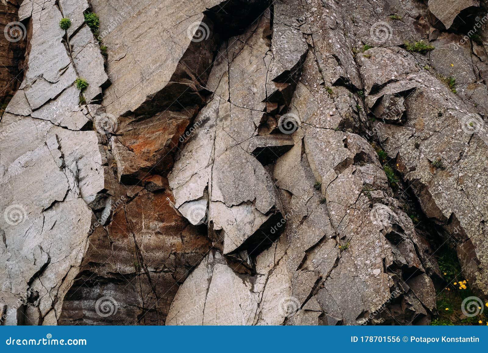 Cliff Surface Texture on a Cloudy Day Stock Photo - Image of ...