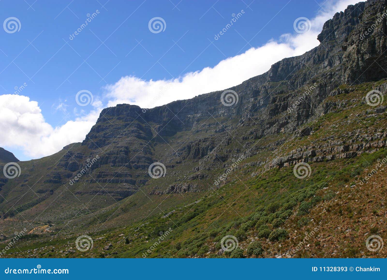 Cliff of table mountain stock image. Image of landscape - 11328393