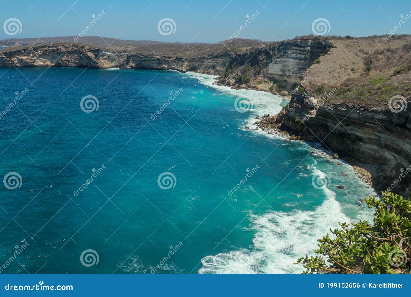 The Cliff of Tanjung Ringgit, East Lombok. Panoramic View from the ...