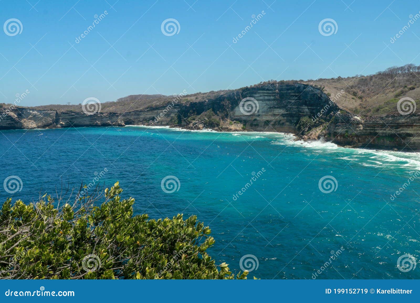 The Cliff of Tanjung Ringgit, East Lombok. Panoramic View from the ...