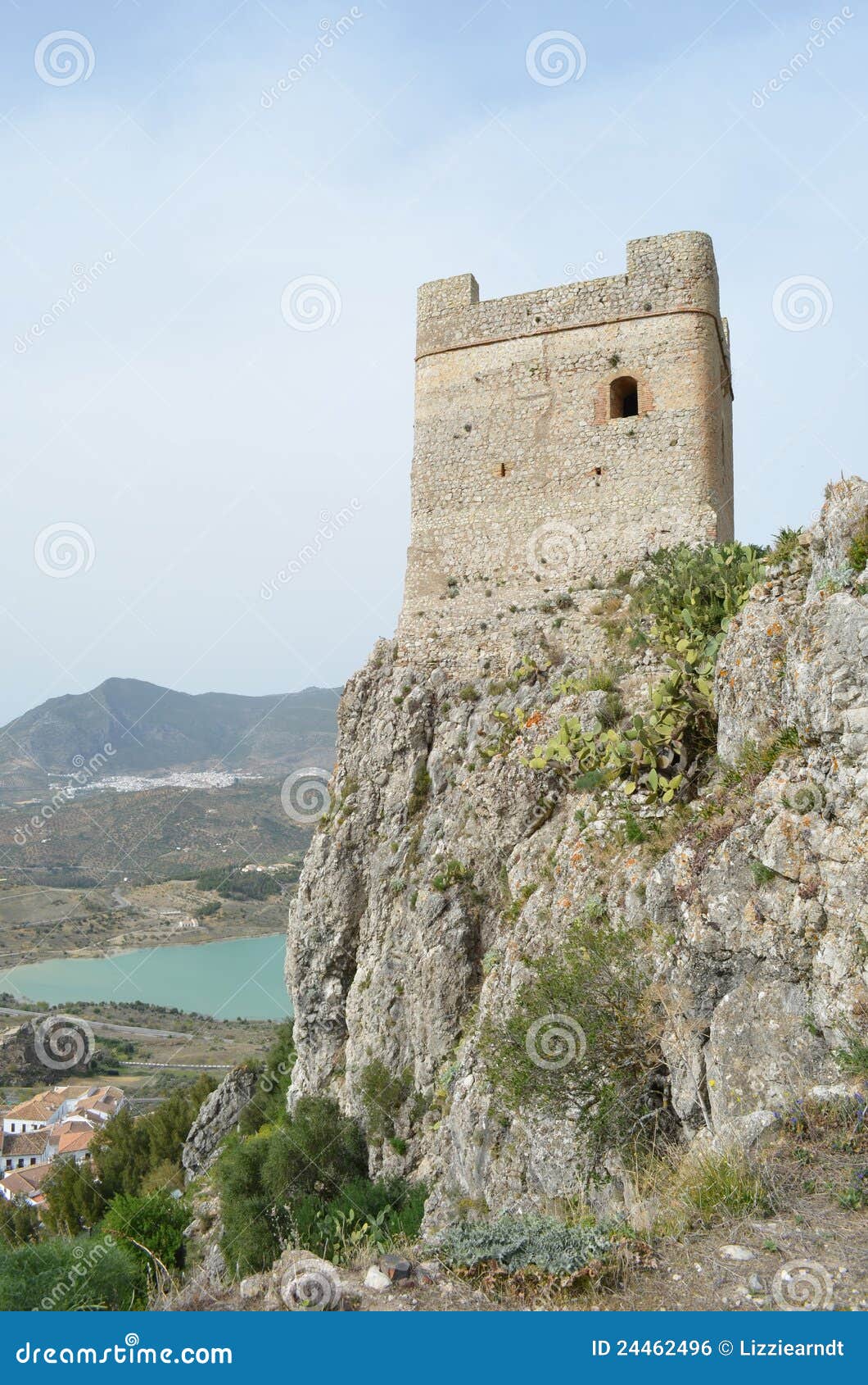 Cliff tower stock photo. Image of spain, towers, medieval - 24462496