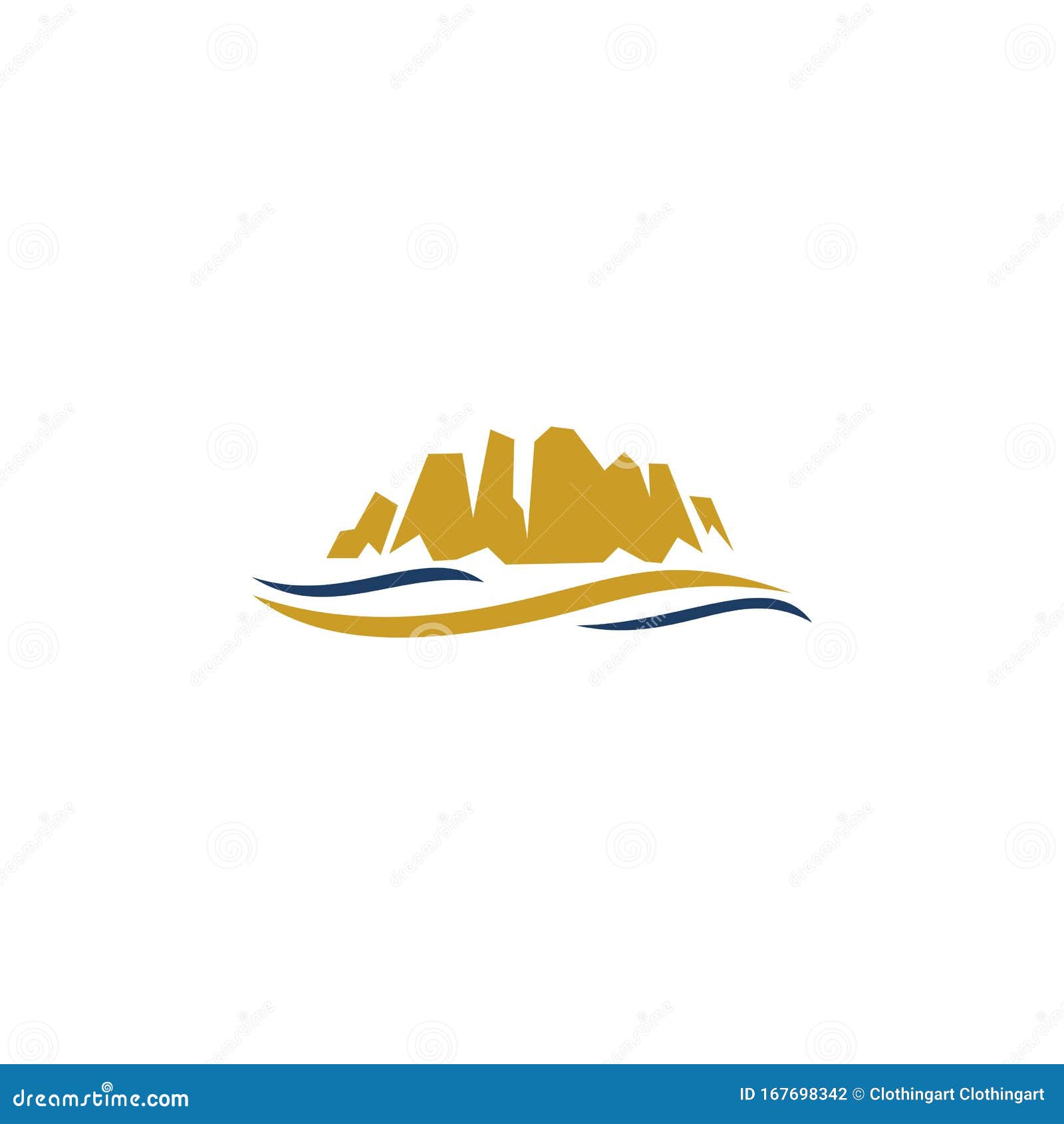 Cliff Vector Logo Modern Graphic Stock Vector - Illustration of ...