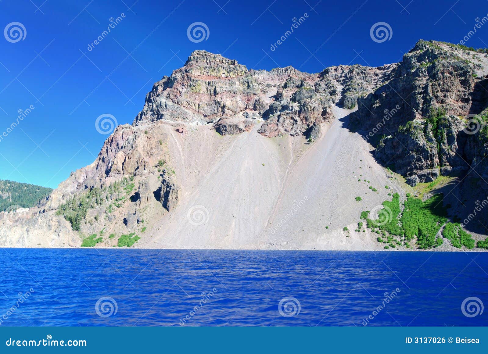 Cliff view from the lake stock photo. Image of blue, enviroment - 3137026