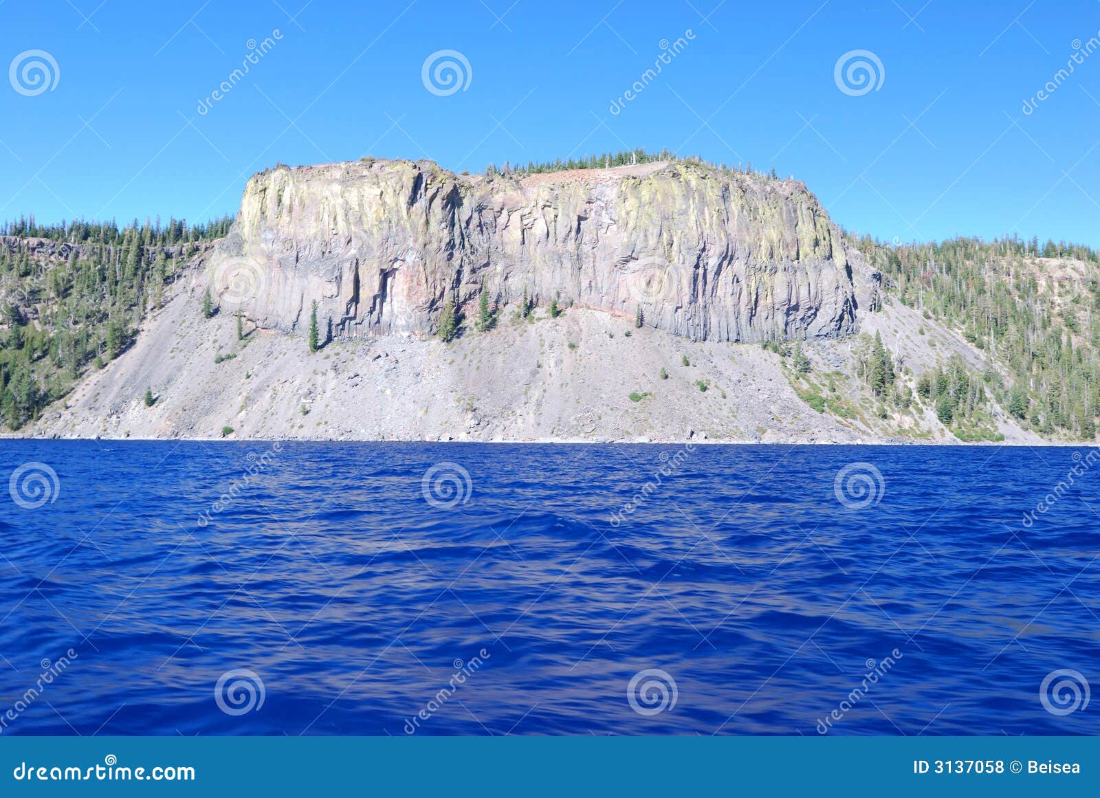 Cliff view from the lake stock photo. Image of ecosystem - 3137058