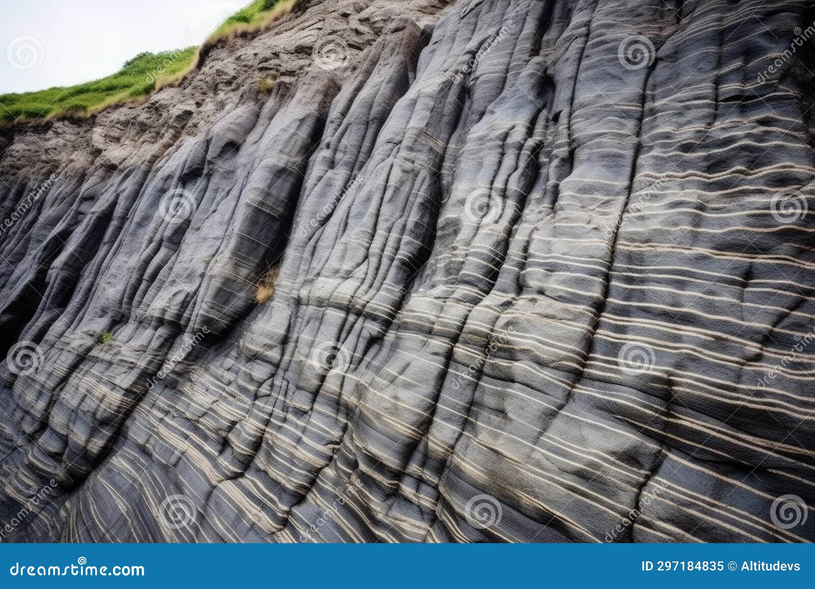 Cliff Wall with Unique Twirling Patterns Stock Image - Image of outdoor ...