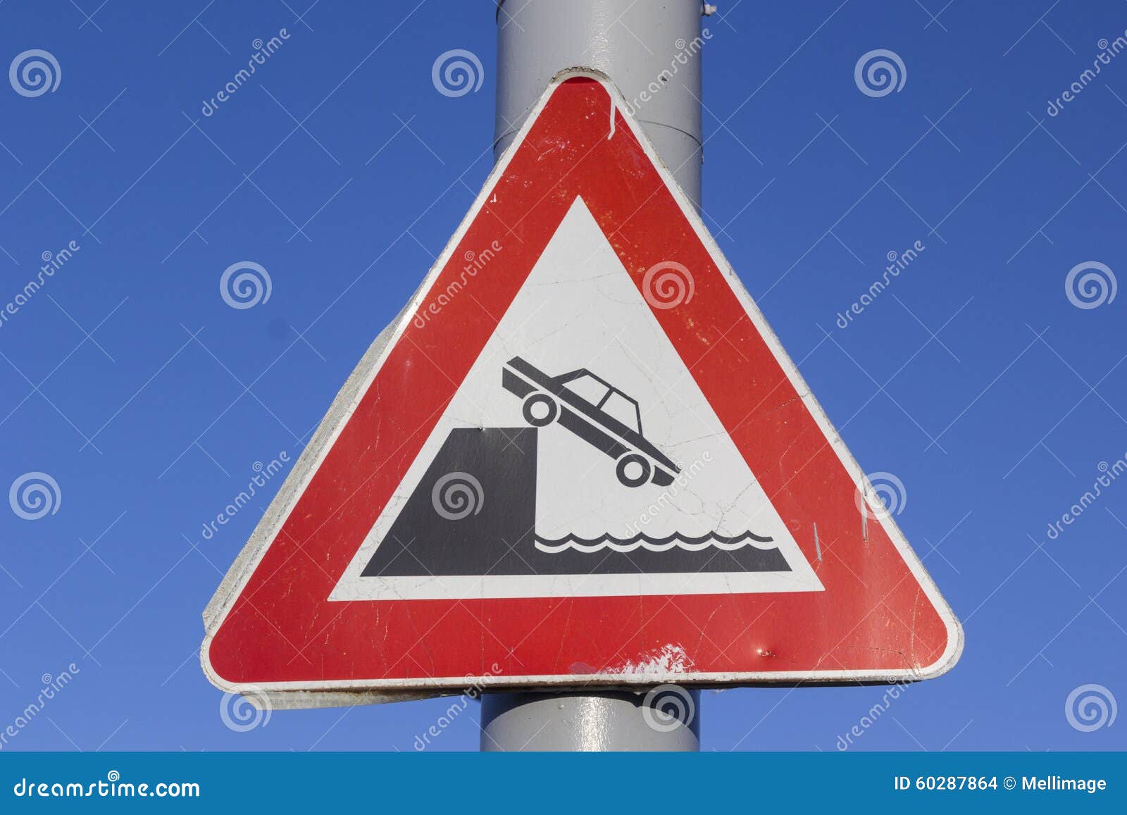 Cliff warning stock photo. Image of high, danger, drive - 60287864