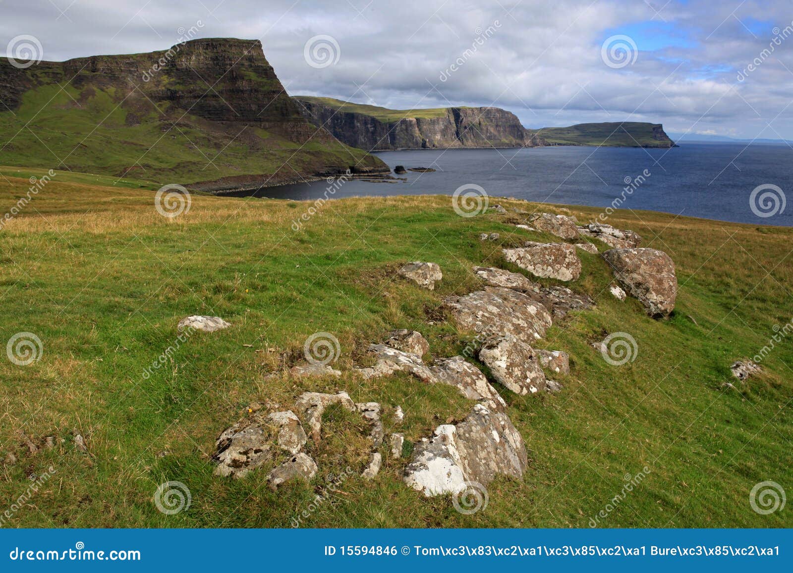 Cliffs stock photo. Image of attraction, scotland, water - 15594846