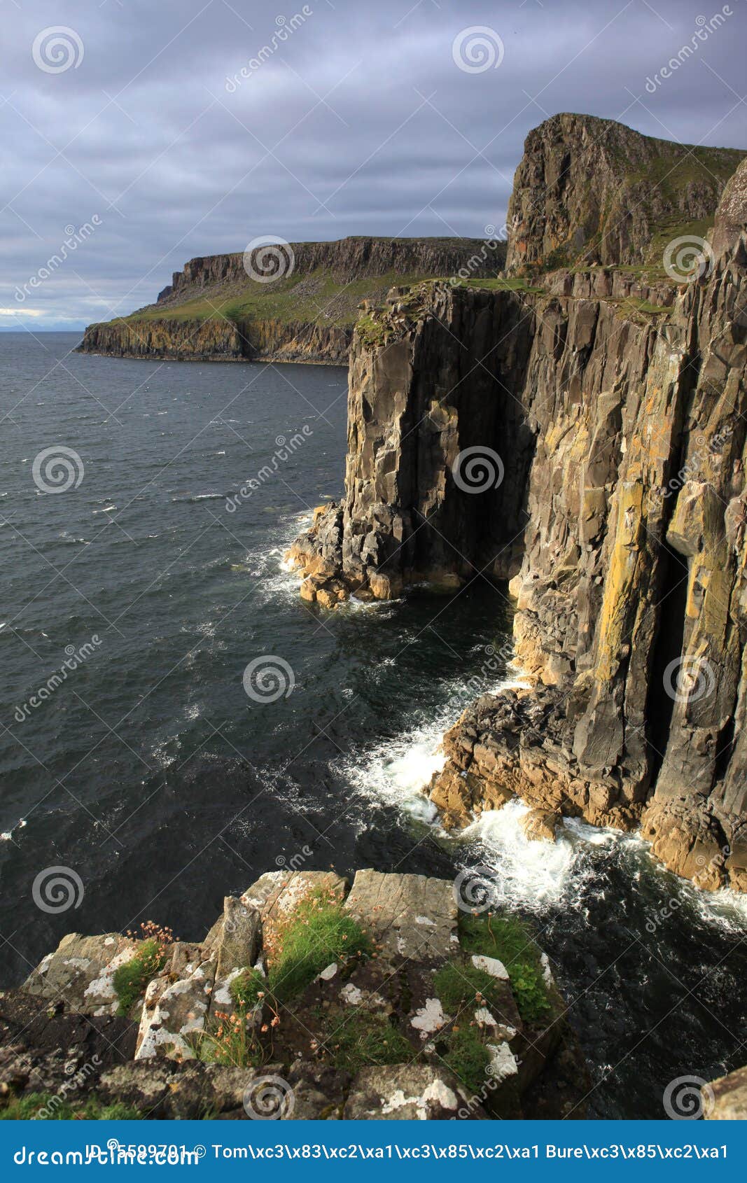 Cliffs stock image. Image of clare, landscape, scottish - 15599701