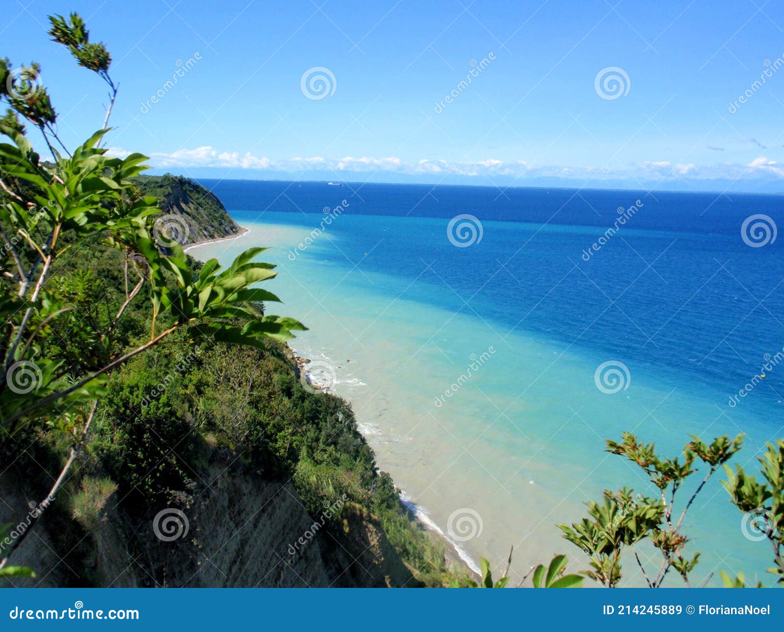 The cliffs above the beach stock image. Image of cliff - 214245889